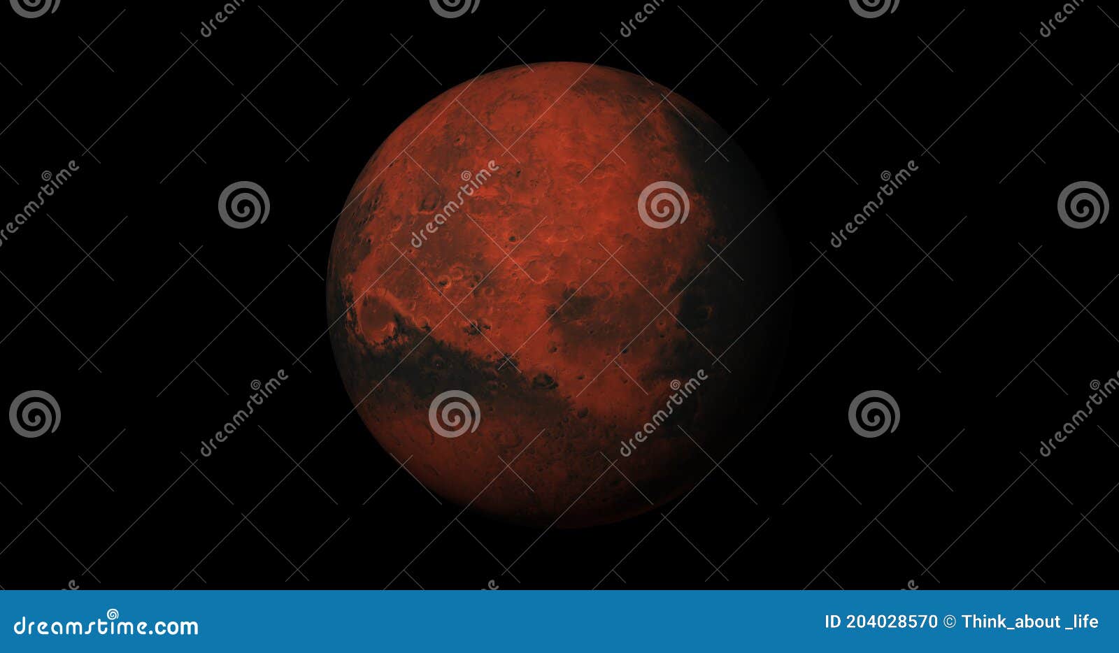Full View Of The Planet Mars