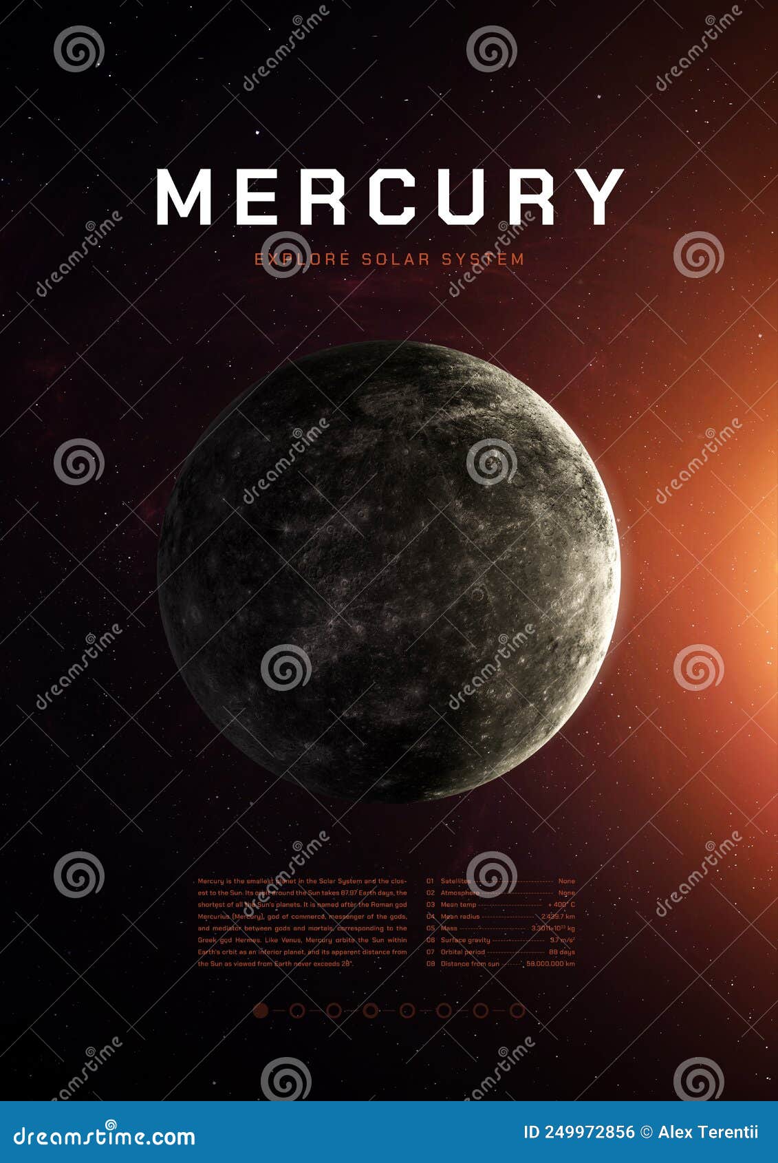 Planet Mercury Surface Gravity