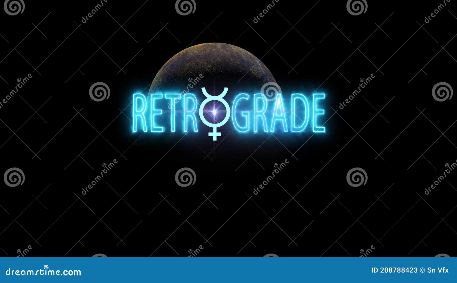 Planet Mercury Retrograde 3d Illustration Stock Illustration ... Planet Mercury Retrograde 3d Illustration Stock Illustration ...