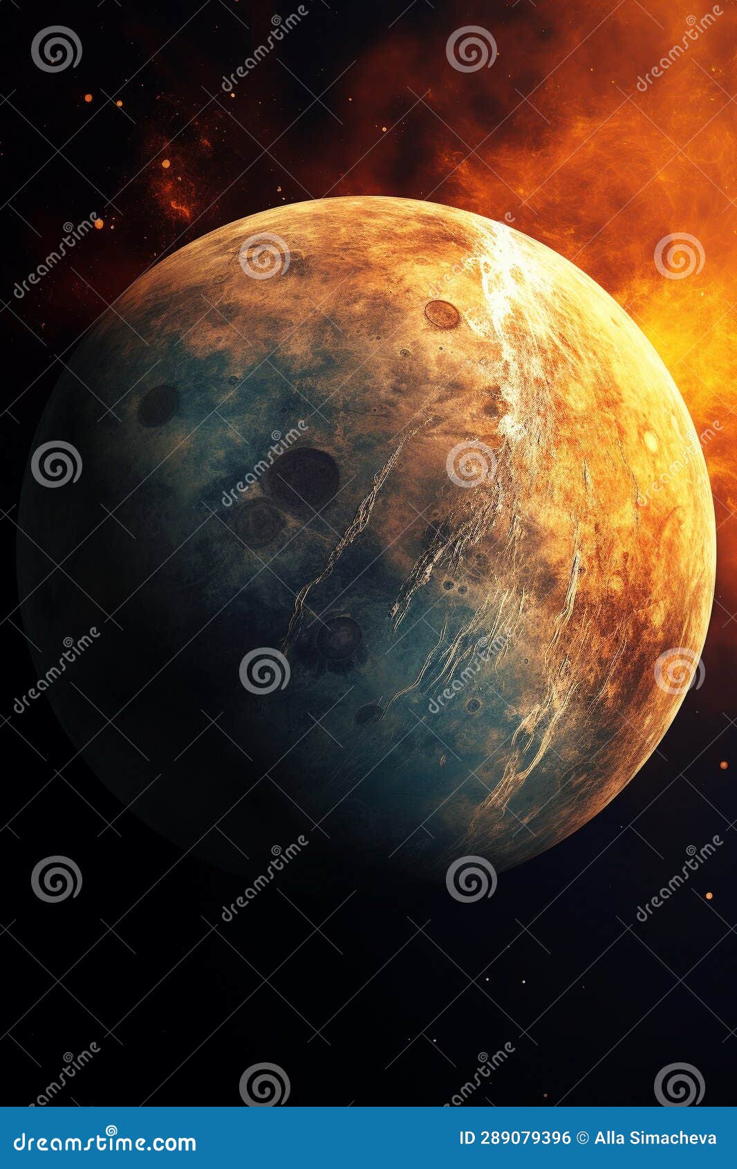 The Planet Mercury. Generative Ai Stock Photo - Image of exploration ...