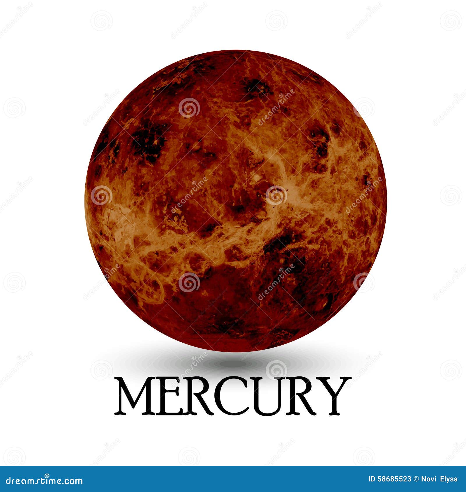 Planet Mercury Stock Photography | CartoonDealer.com #18449528
