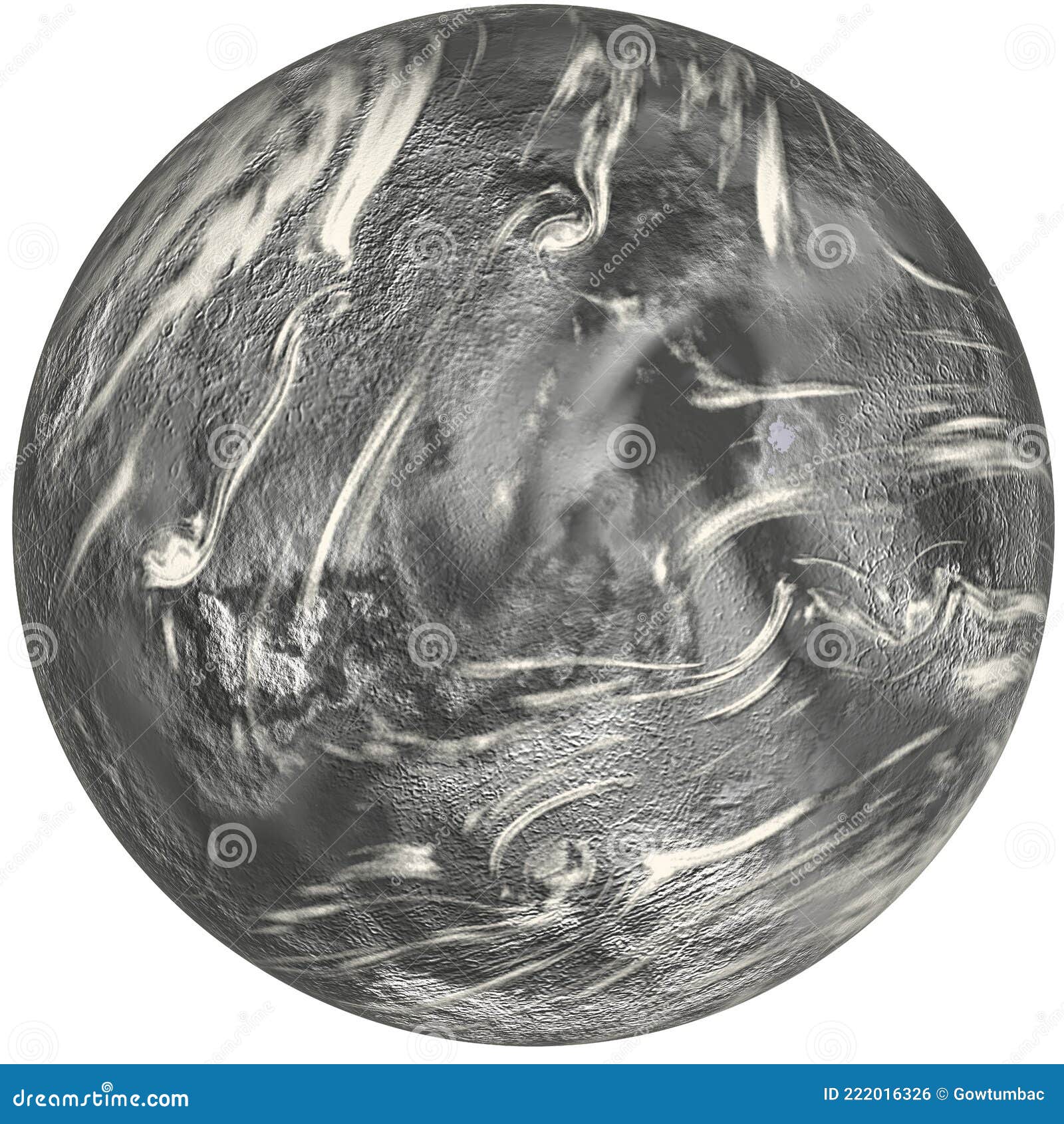 High Resolution Rendered Image of Planet Mercury. Stock Photo - Image ...