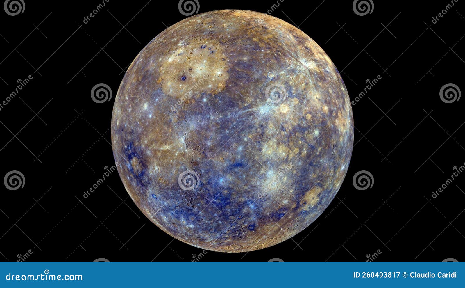 Planet Mercury Surface Details. View from the Space. Stock Image ...