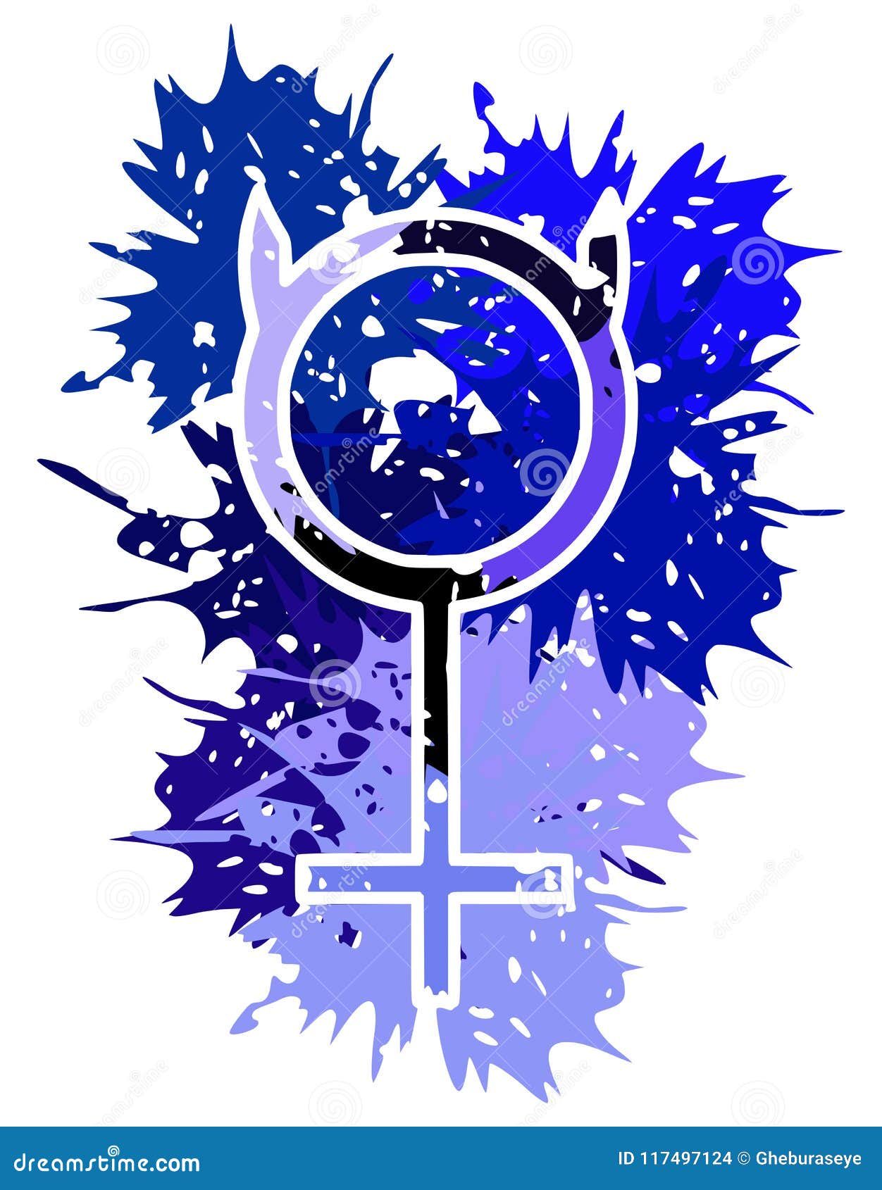 Planet Mercury Symbol Made with Spots in Blue Isolated Stock ... Planet Mercury Symbol Made with Spots in Blue Isolated Stock ...
