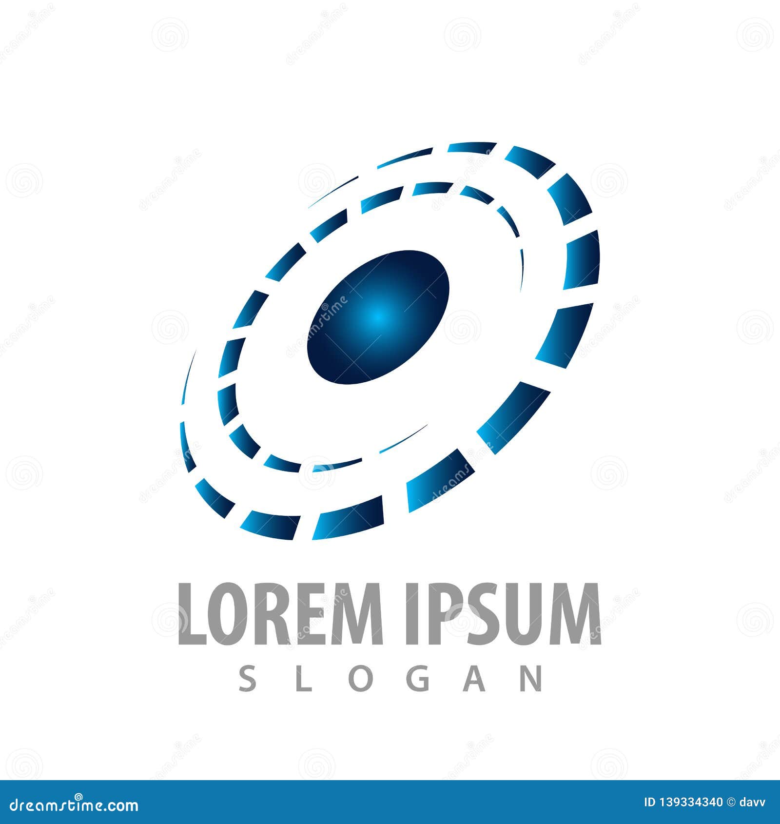 Planet Orbit Space Logo Concept Design. Symbol Graphic Template Element ...