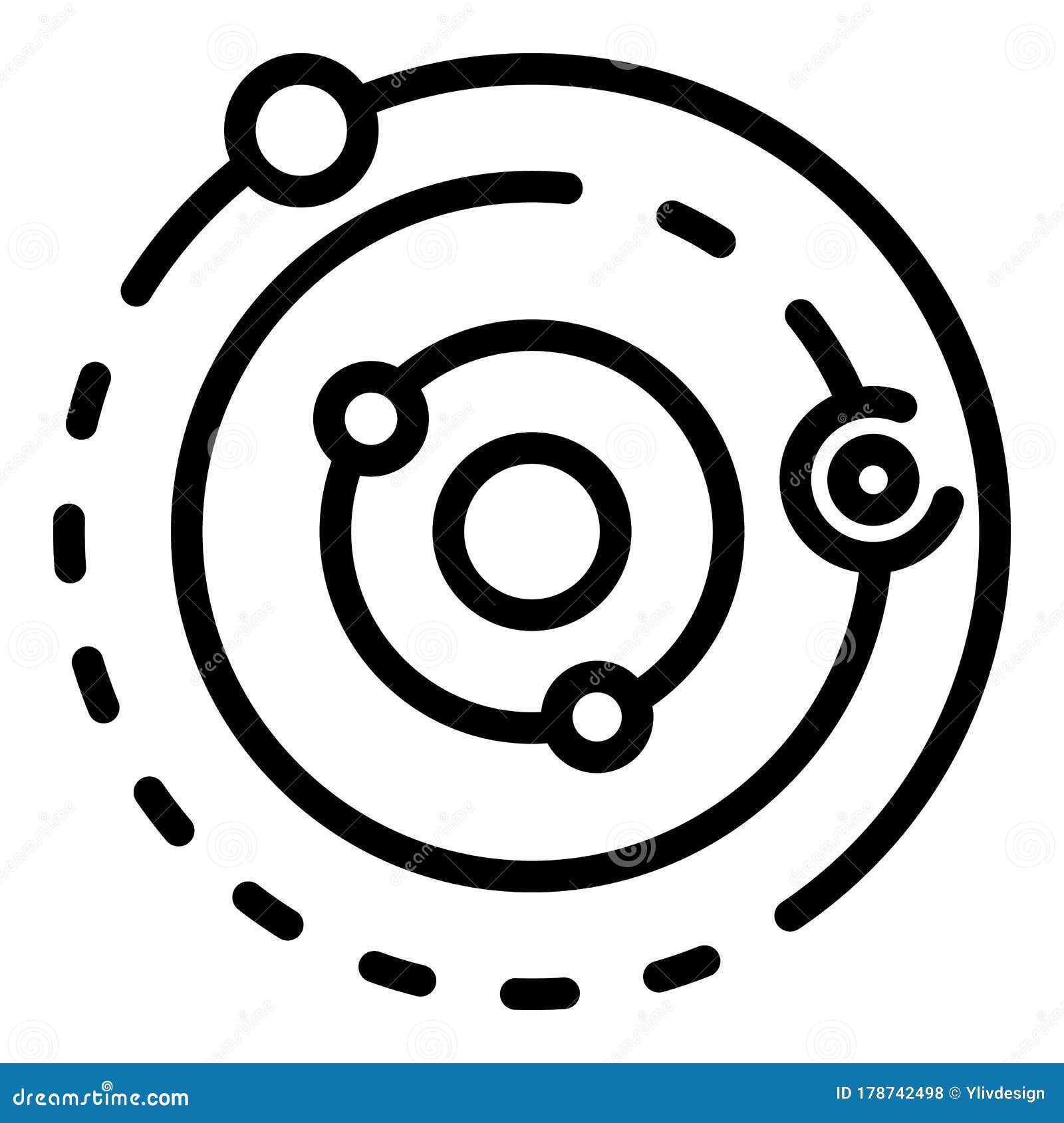 Planet Orbits Arrow Logo Concept Design. Symbol Graphic Template ...