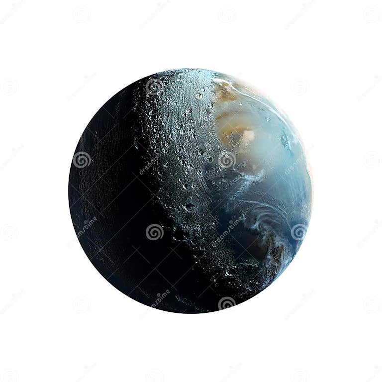 Planet and Outer Space Featuring Elements Like Planetary Surfaces ...