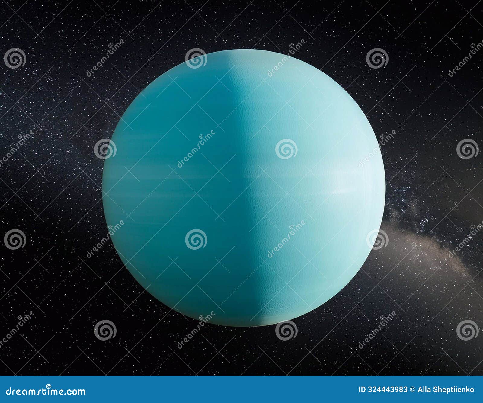 Planet in outer space stock illustration. Illustration of orbit - 324443983