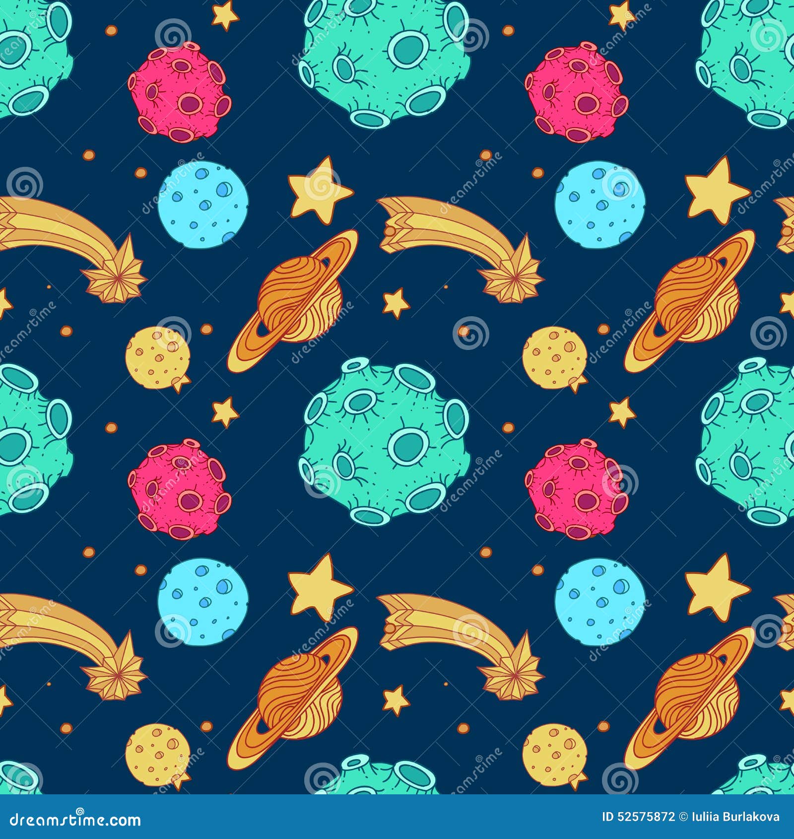 Planet pattern stock vector. Illustration of effortless - 52575872