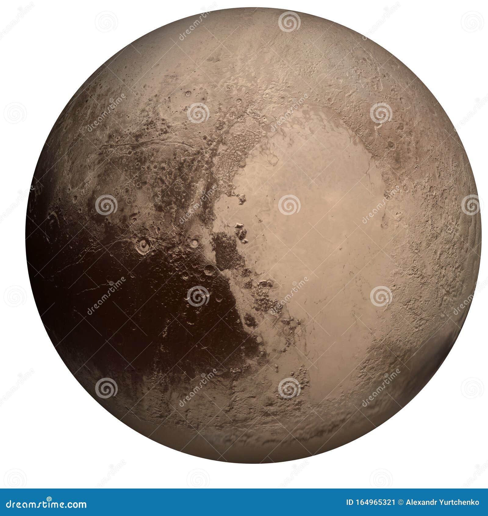 Planet Pluto in colour stock image. Image of astronaut - 164965321