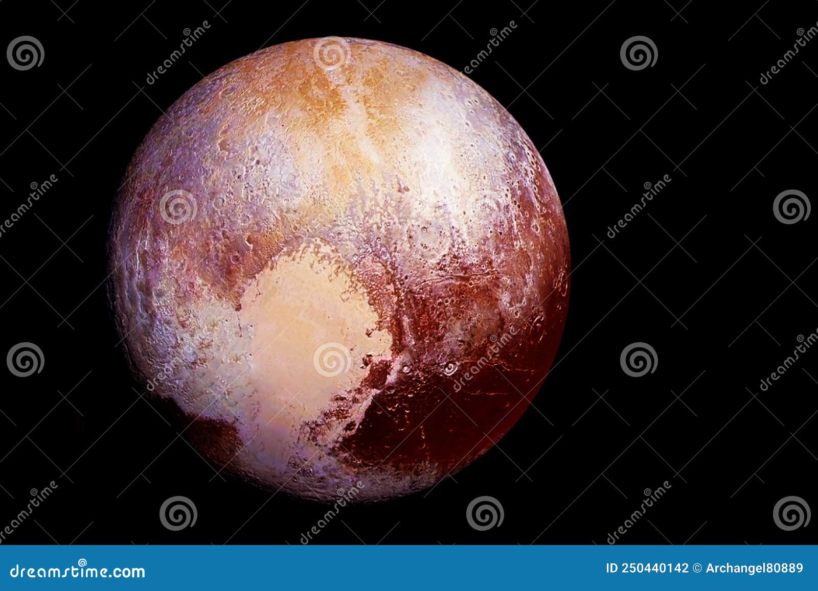 Planet Pluto on a Dark Background. Elements of this Image Furnished by ...