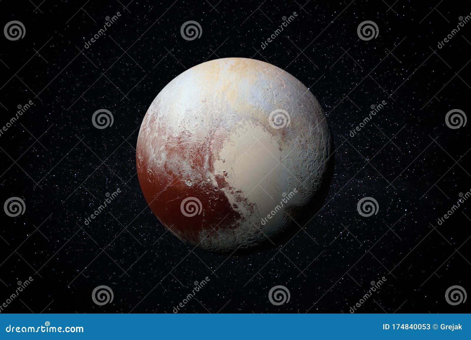 Planet Pluto in space stock image. Image of journey - 174840053