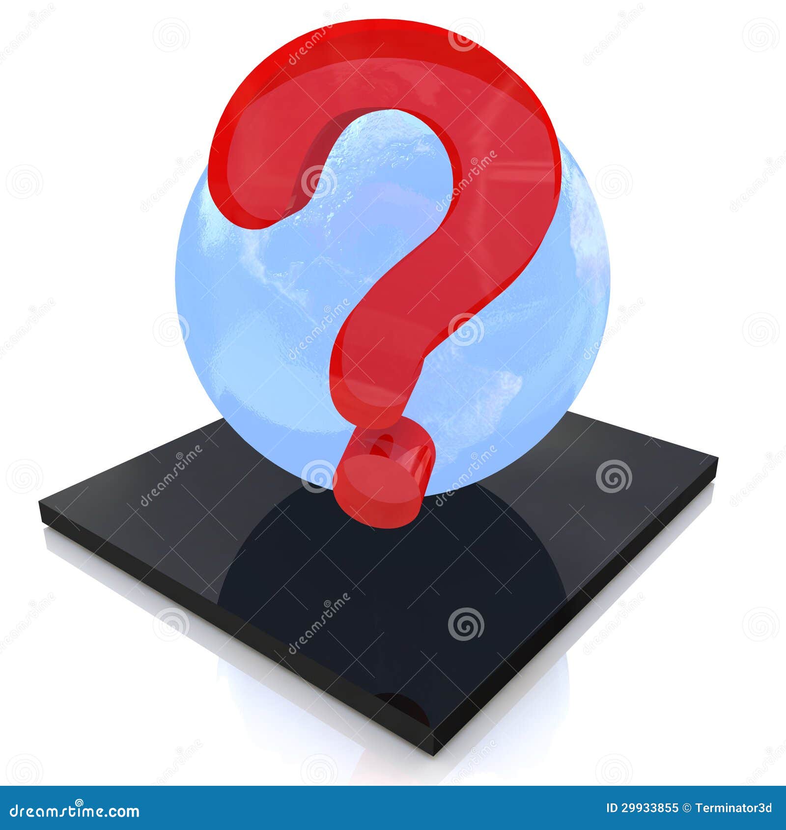 Planet and the Question Mark Stock Illustration - Illustration of ...