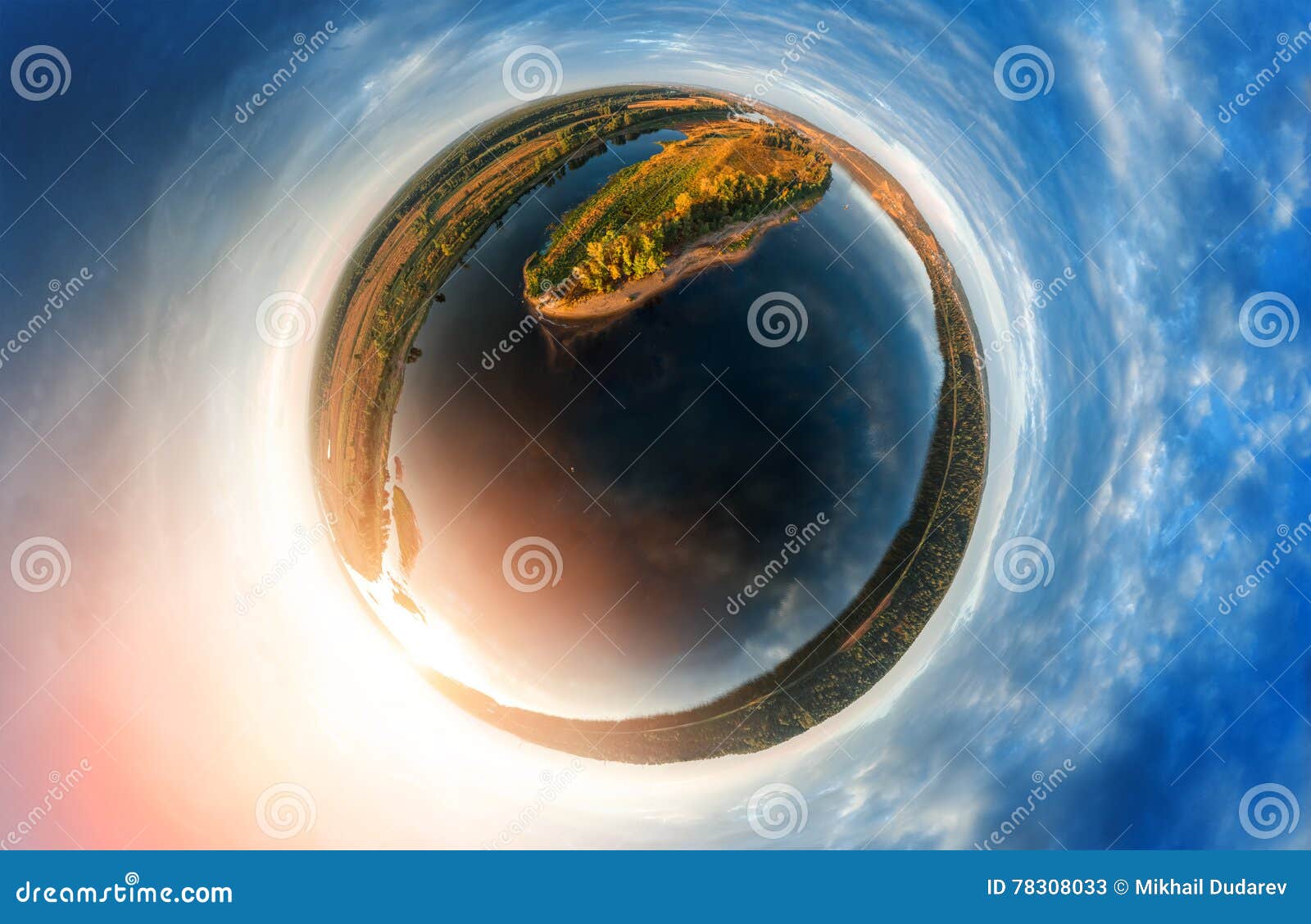 Planet with rivers stock image. Image of summer, coastline - 78308033
