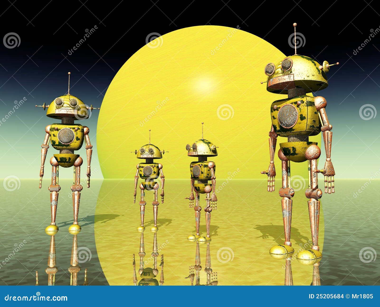 Planet Robot stock illustration. Illustration of fiction - 25205684
