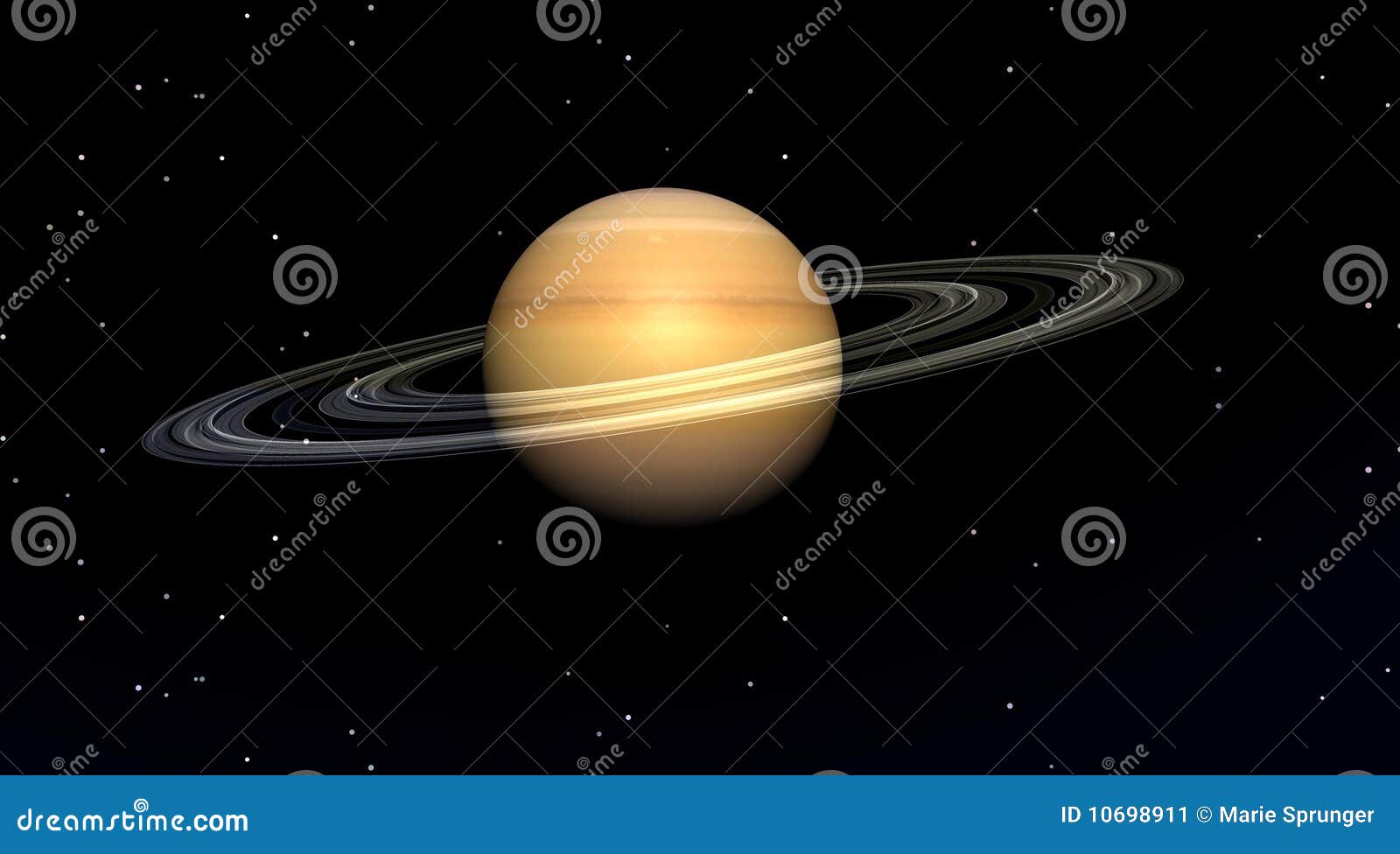 Planet Saturn In Style Of Trippy Art. Vibrant Planet Of Solar System ...