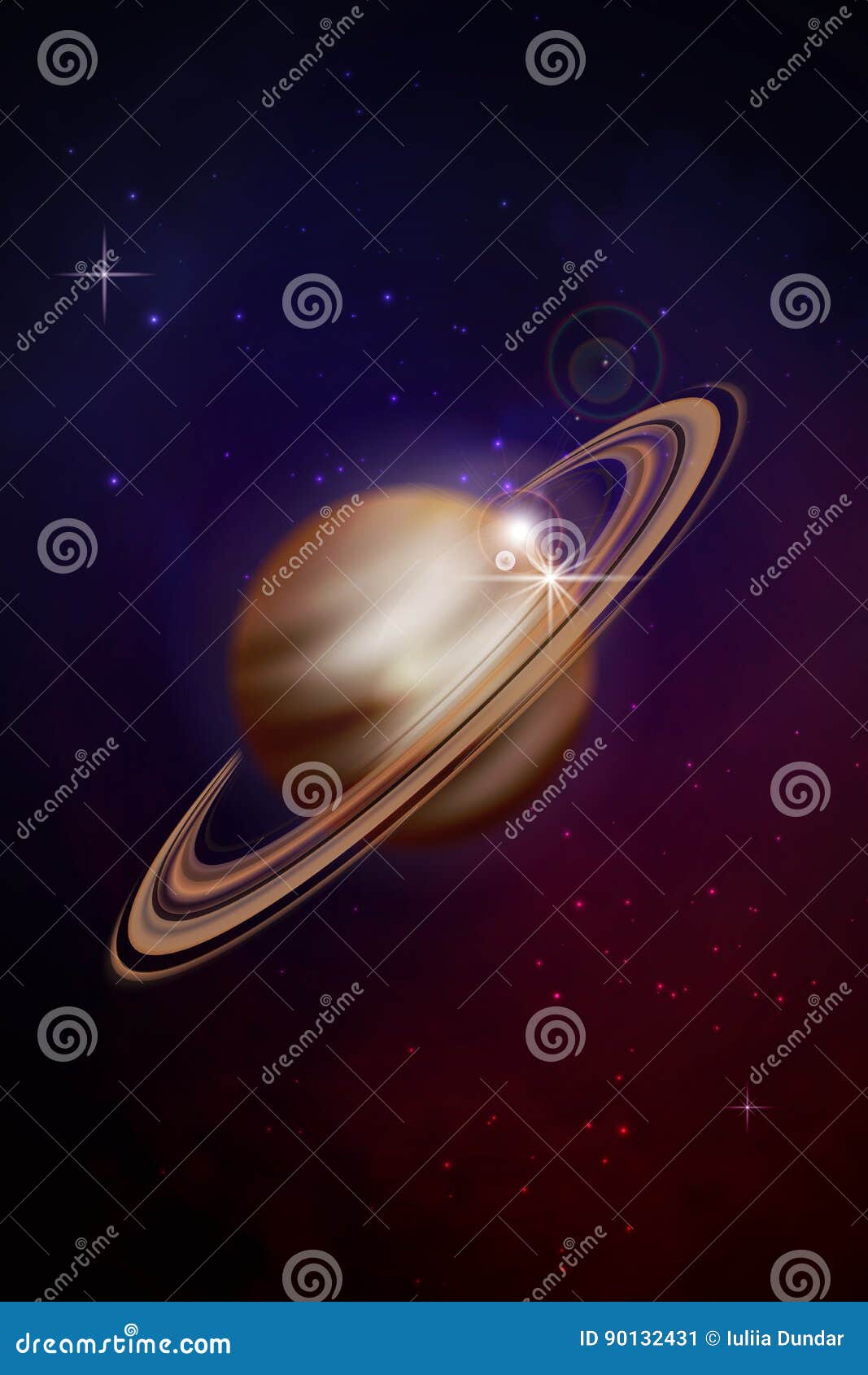 Planet Saturn Background. Vector Stock Illustration - Illustration of ...