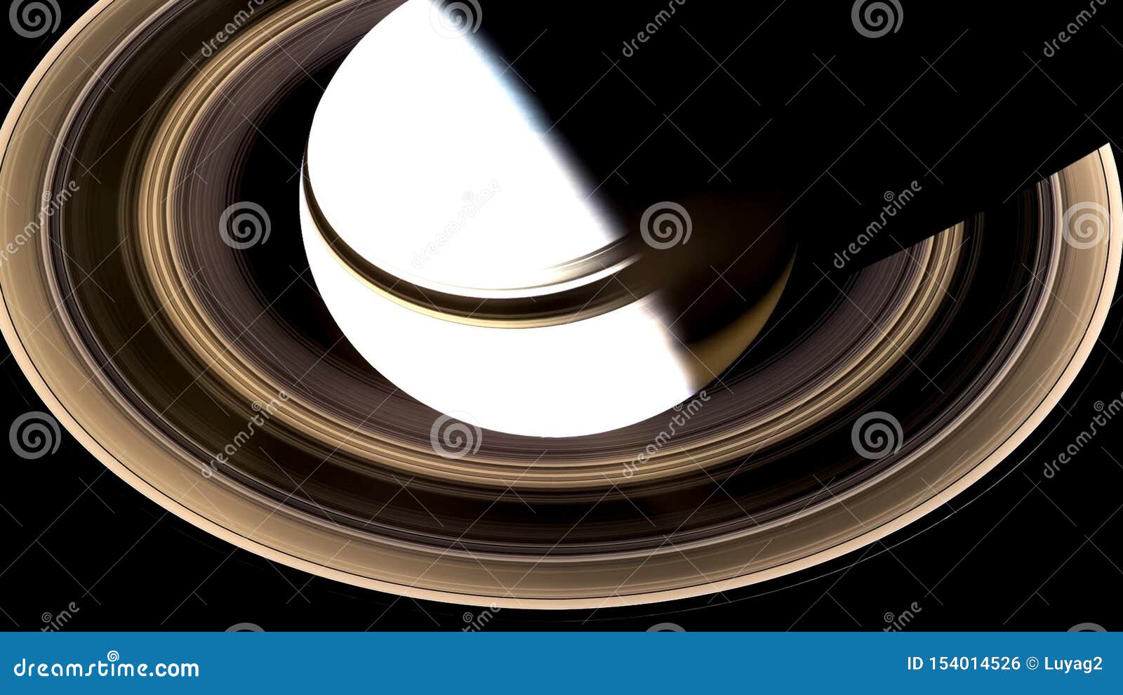 Planet Saturn Computer Graphics. Planet of the Solar System Stock Photo ...
