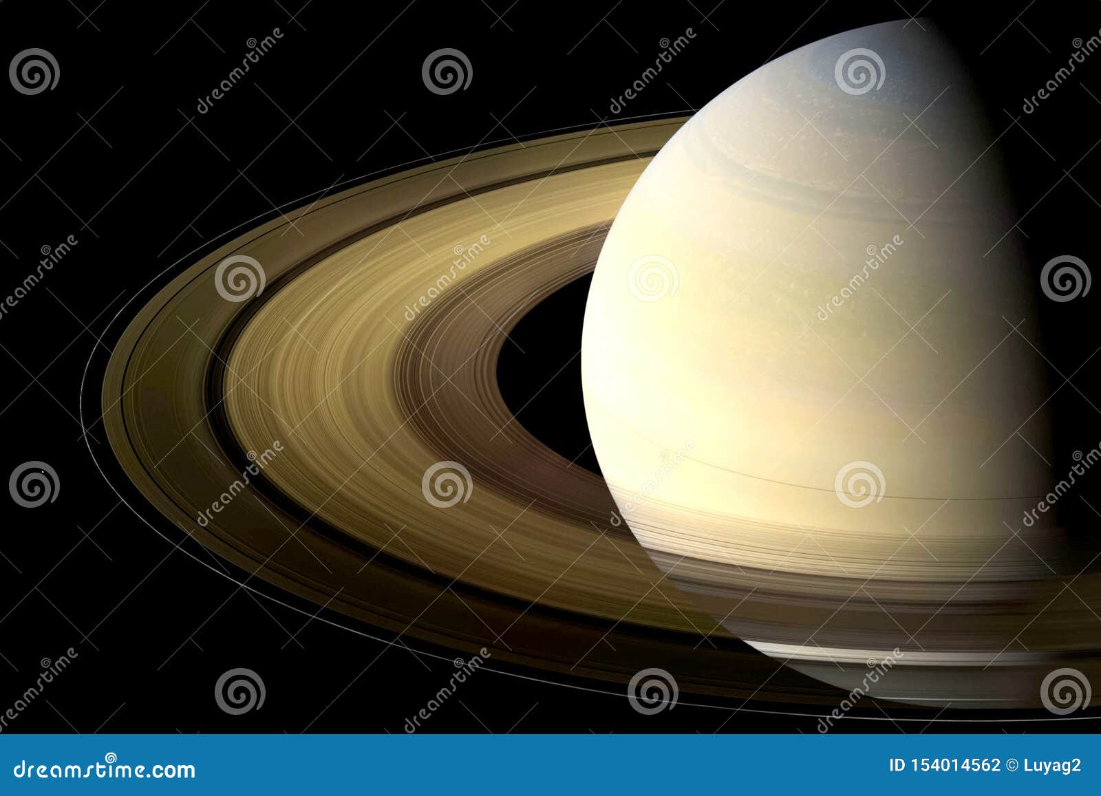 Planet Saturn Computer Graphics. Planet of the Solar System Stock Photo ...