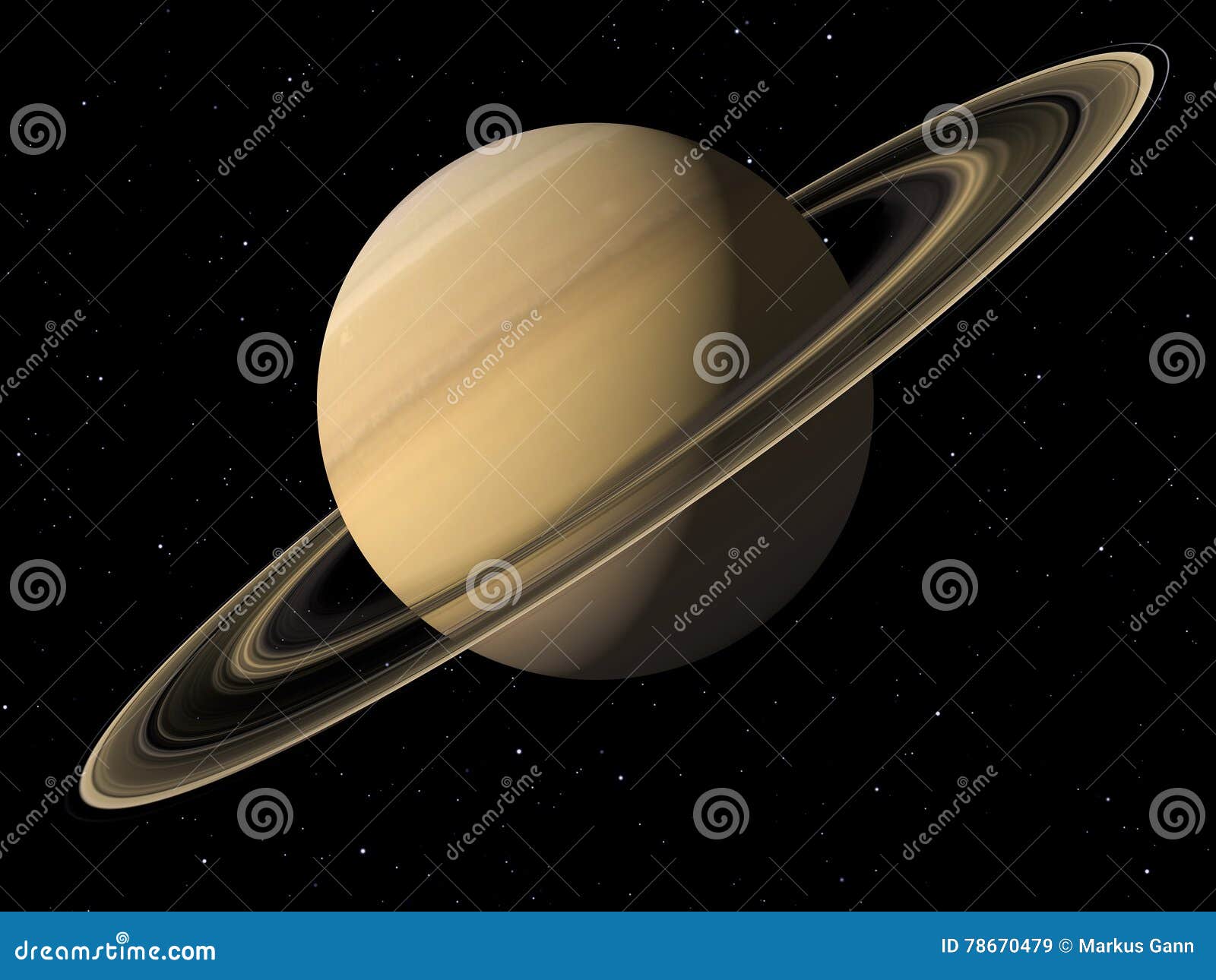 Planet Saturn Done with Textures Stock Illustration - Illustration of ...