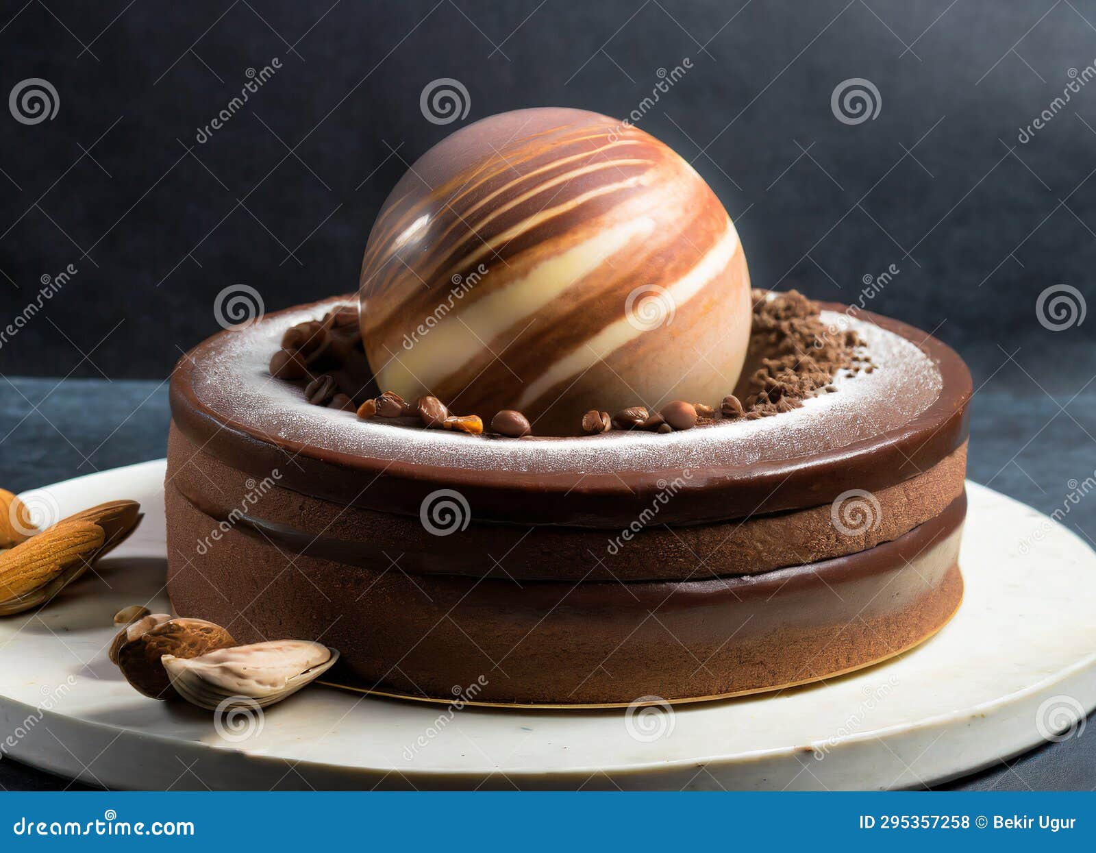 The Planet Saturn in the Form of a Rich and Delicious Chocolate Cake ...