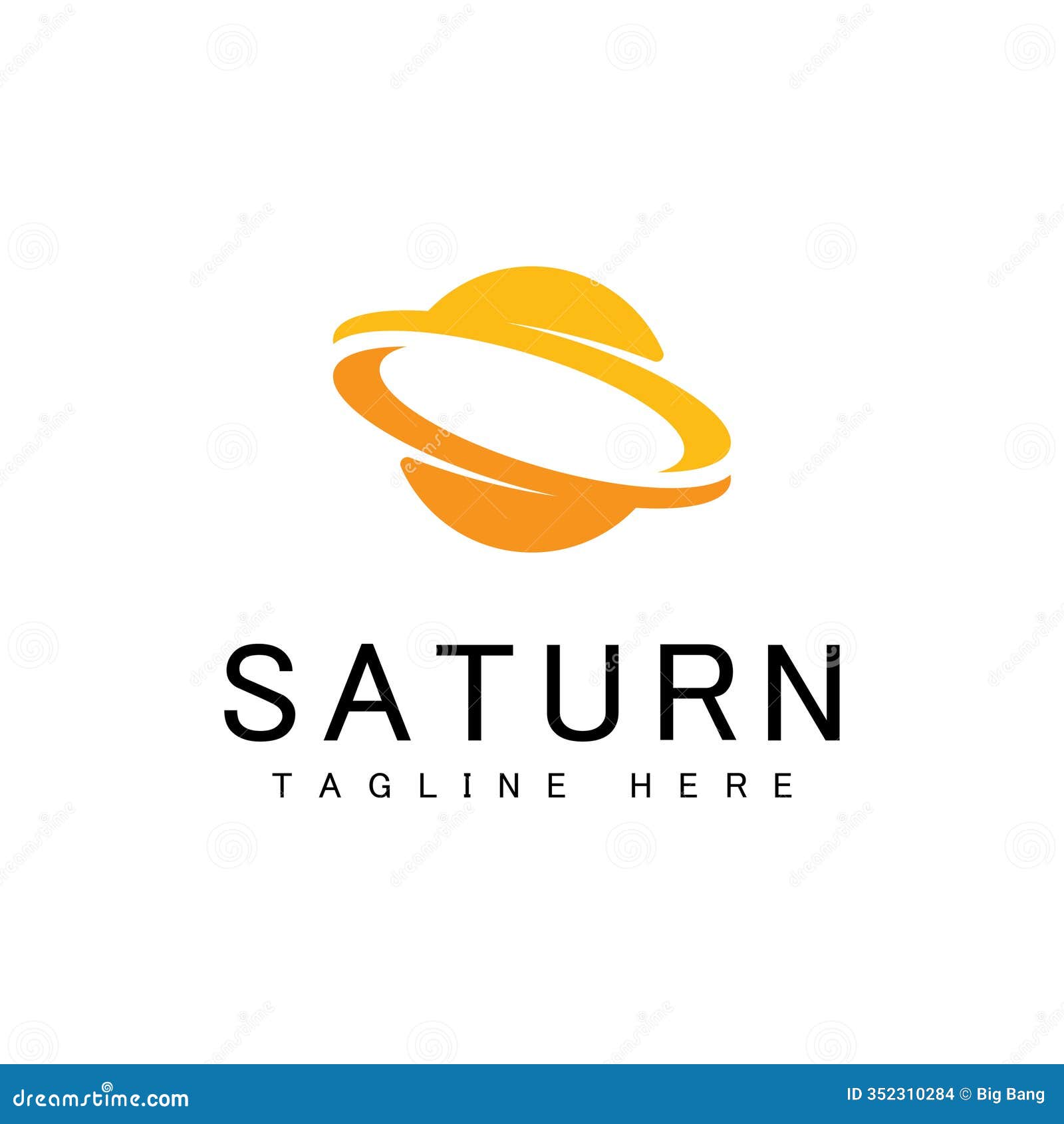 Planet Saturn Logo Design Vector. Planet Logo Template Stock Vector ...