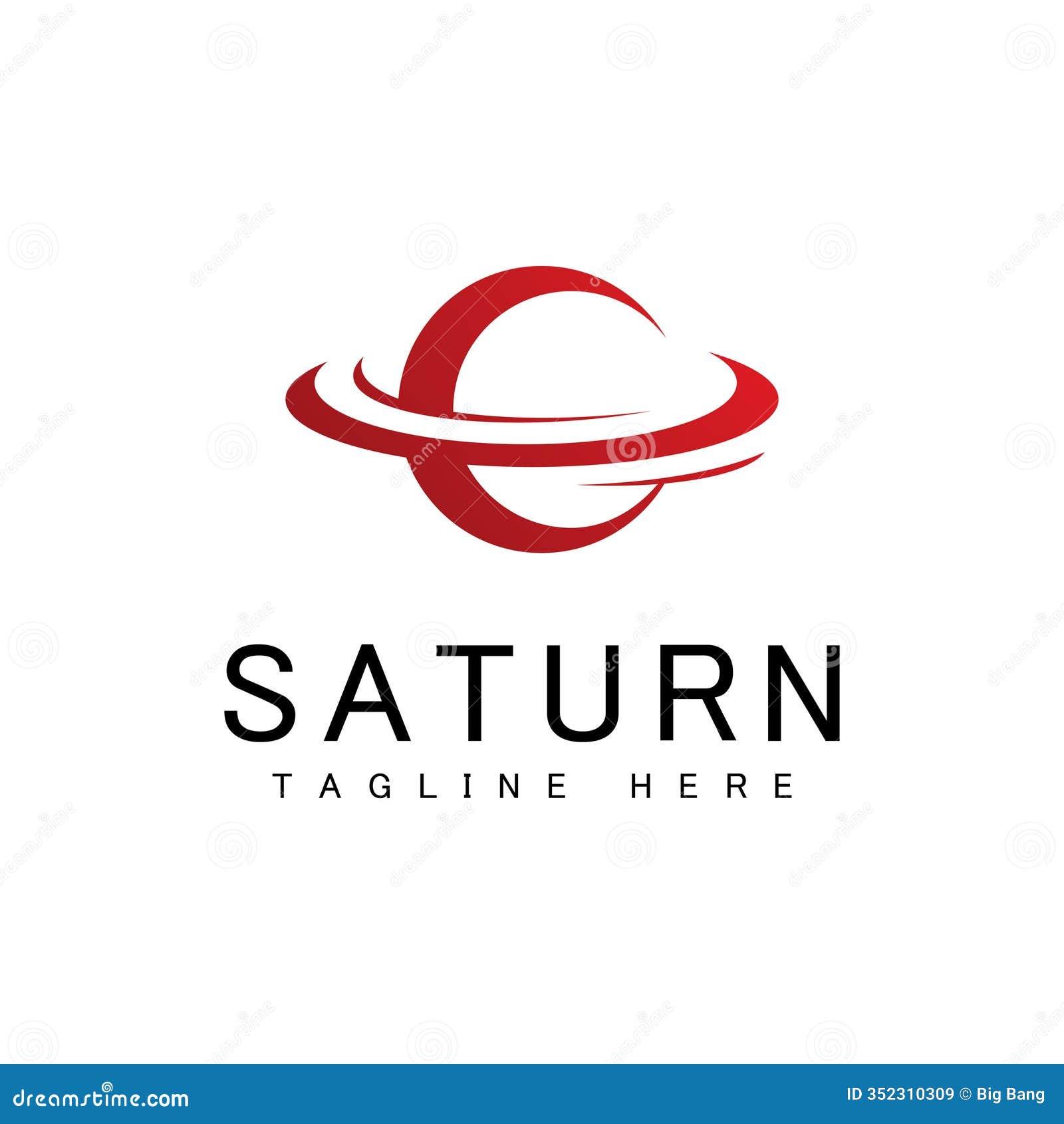 Planet Saturn Logo Design Vector. Planet Logo Template Stock Vector ...