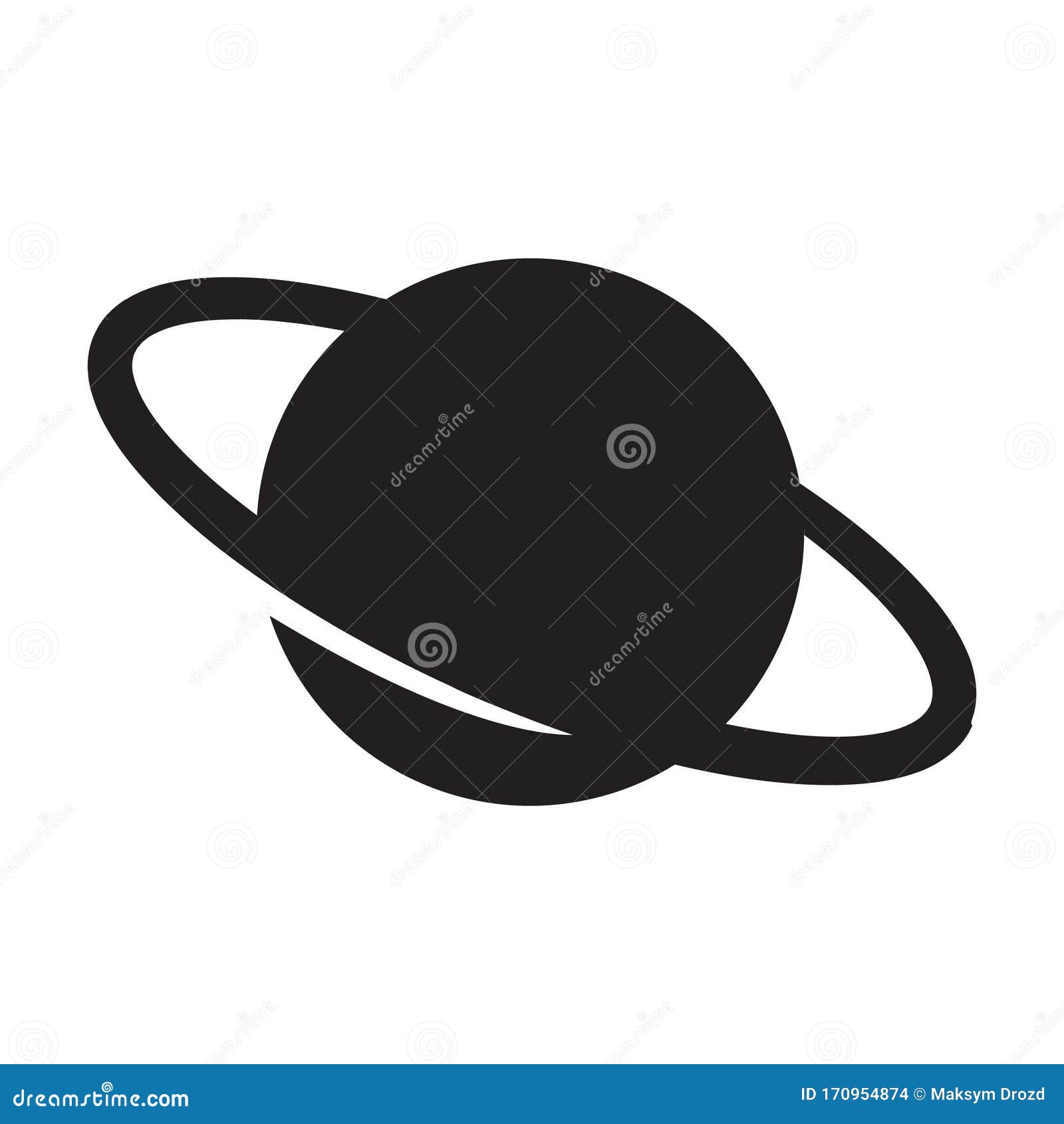 Planetary Ring System Vector Illustration | CartoonDealer.com #4169306