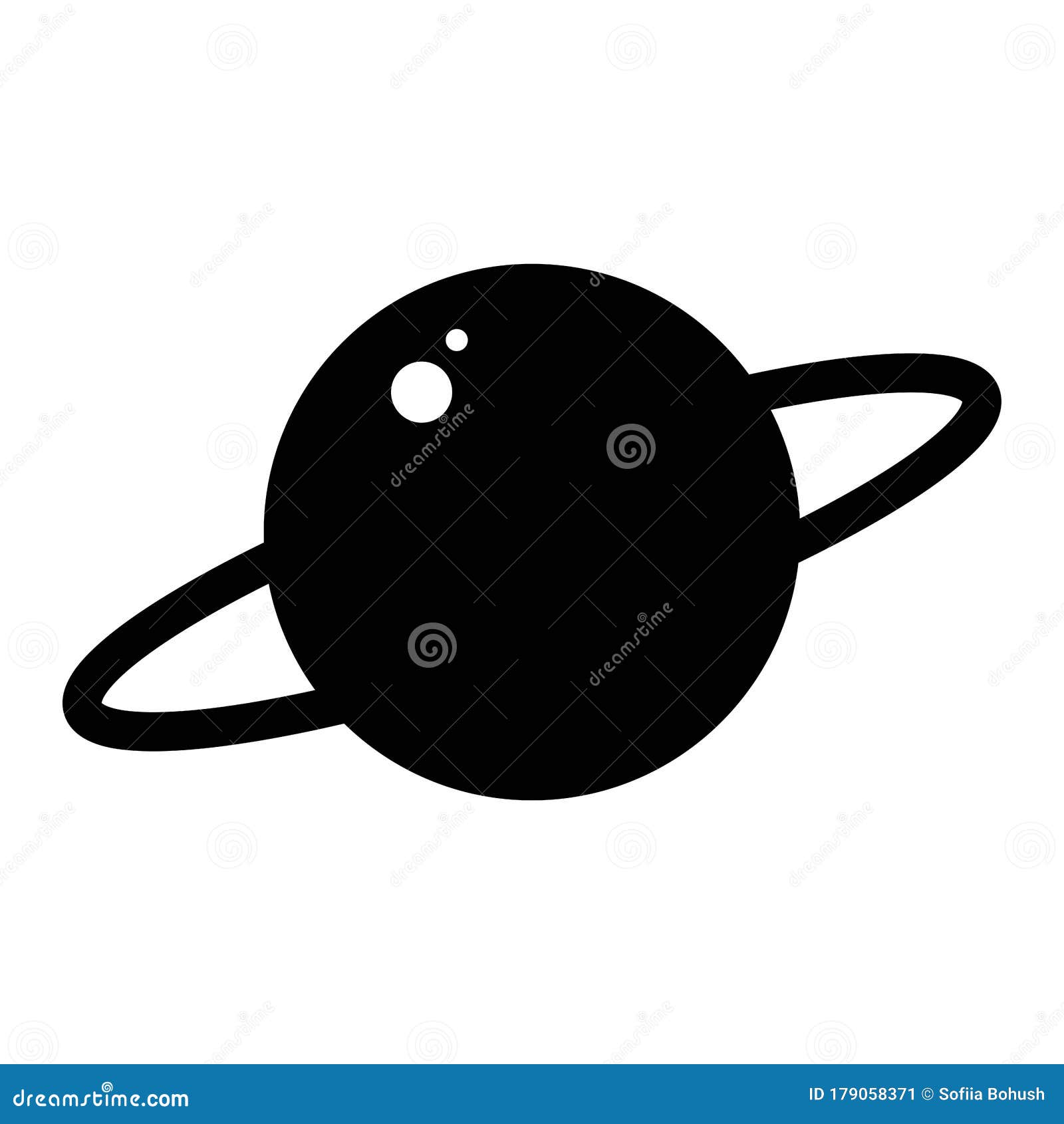Planetary Ring System Vector Illustration | CartoonDealer.com #4169306