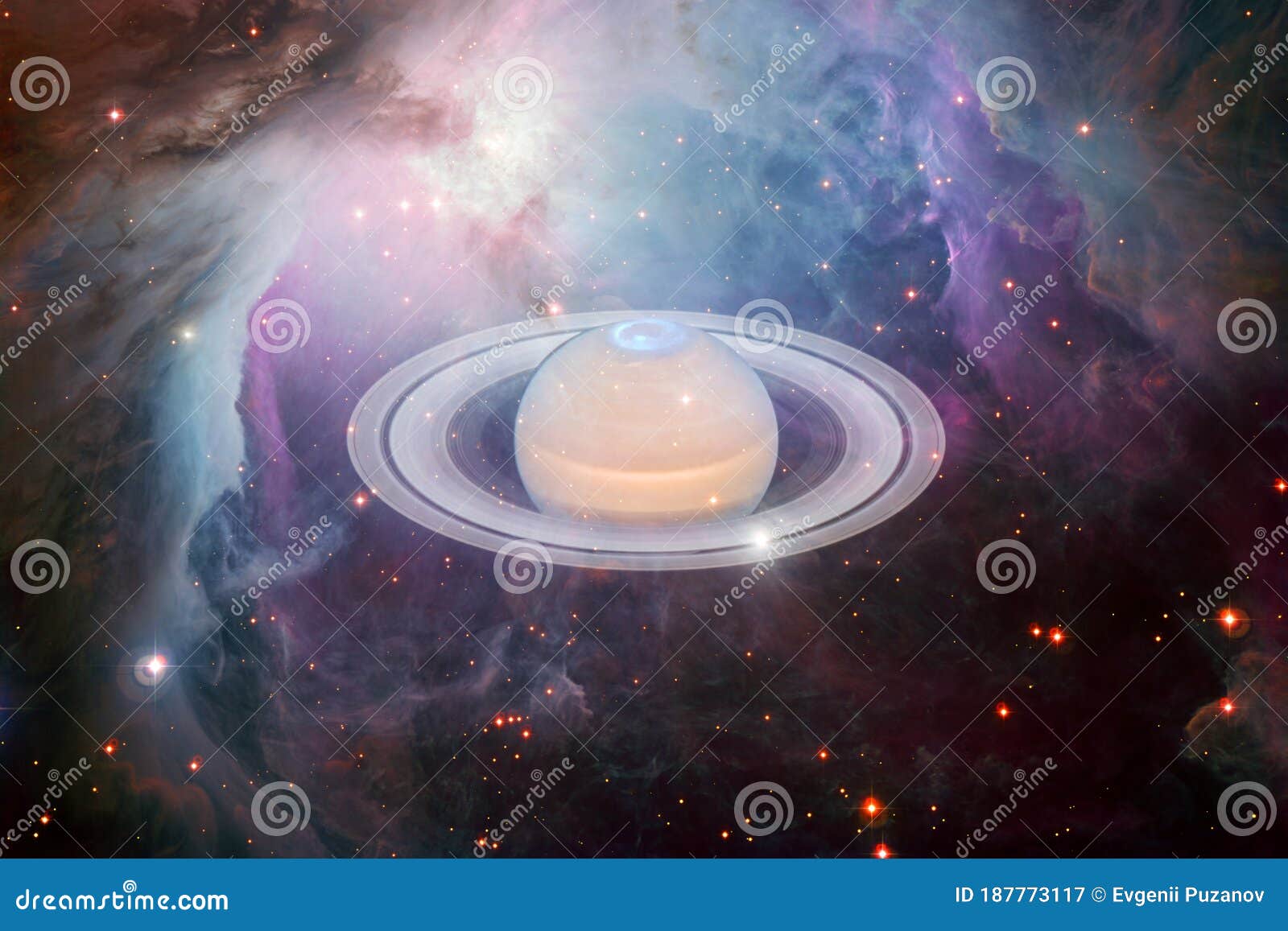 Planet Saturn. Solar System. Elements of this Image Furnished by NASA ...