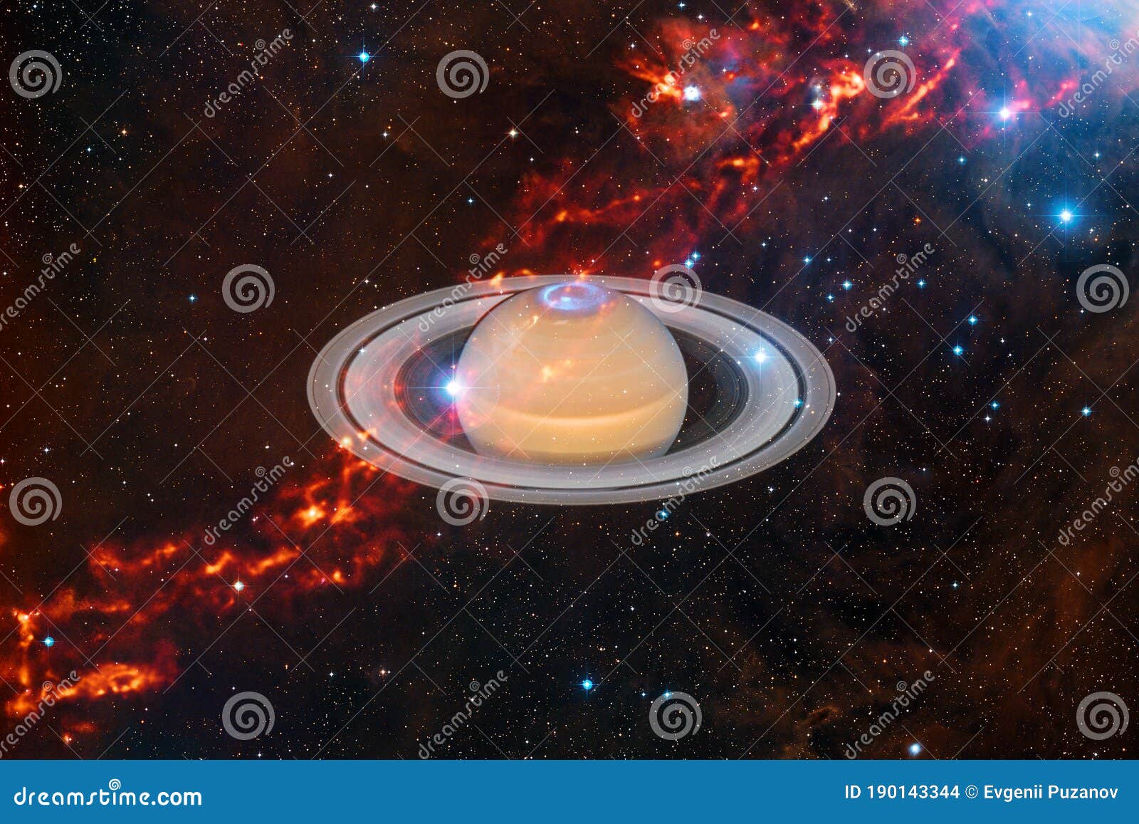 Planet Saturn. Solar System. Elements of this Image Furnished by NASA ...