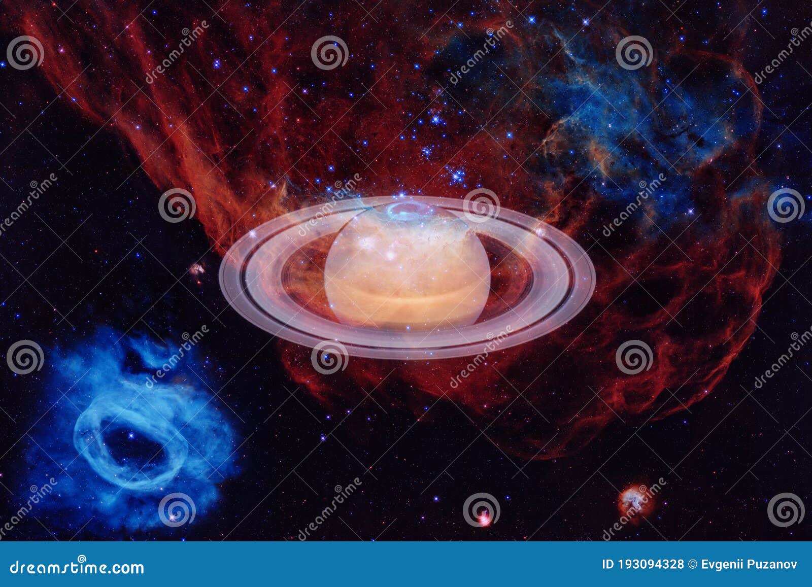 Planet Saturn. Solar System. Elements of this Image Furnished by NASA ...