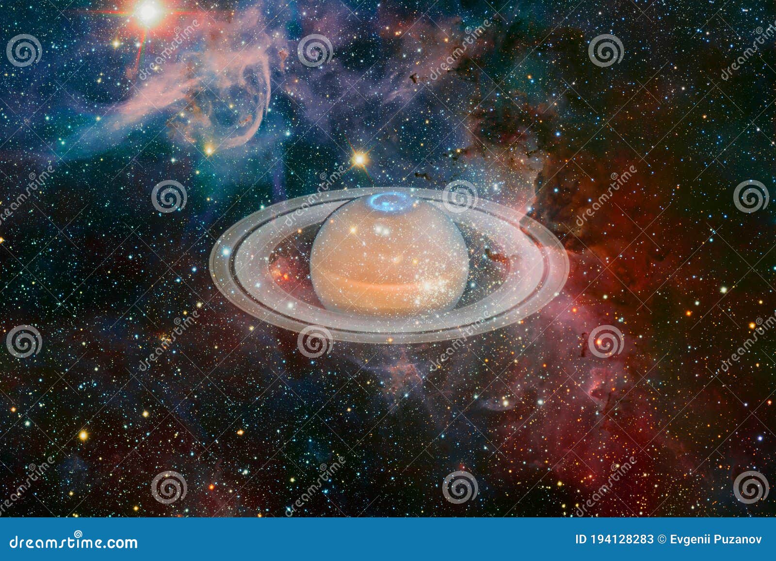 Planet Saturn. Solar System. Elements of this Image Furnished by NASA ...