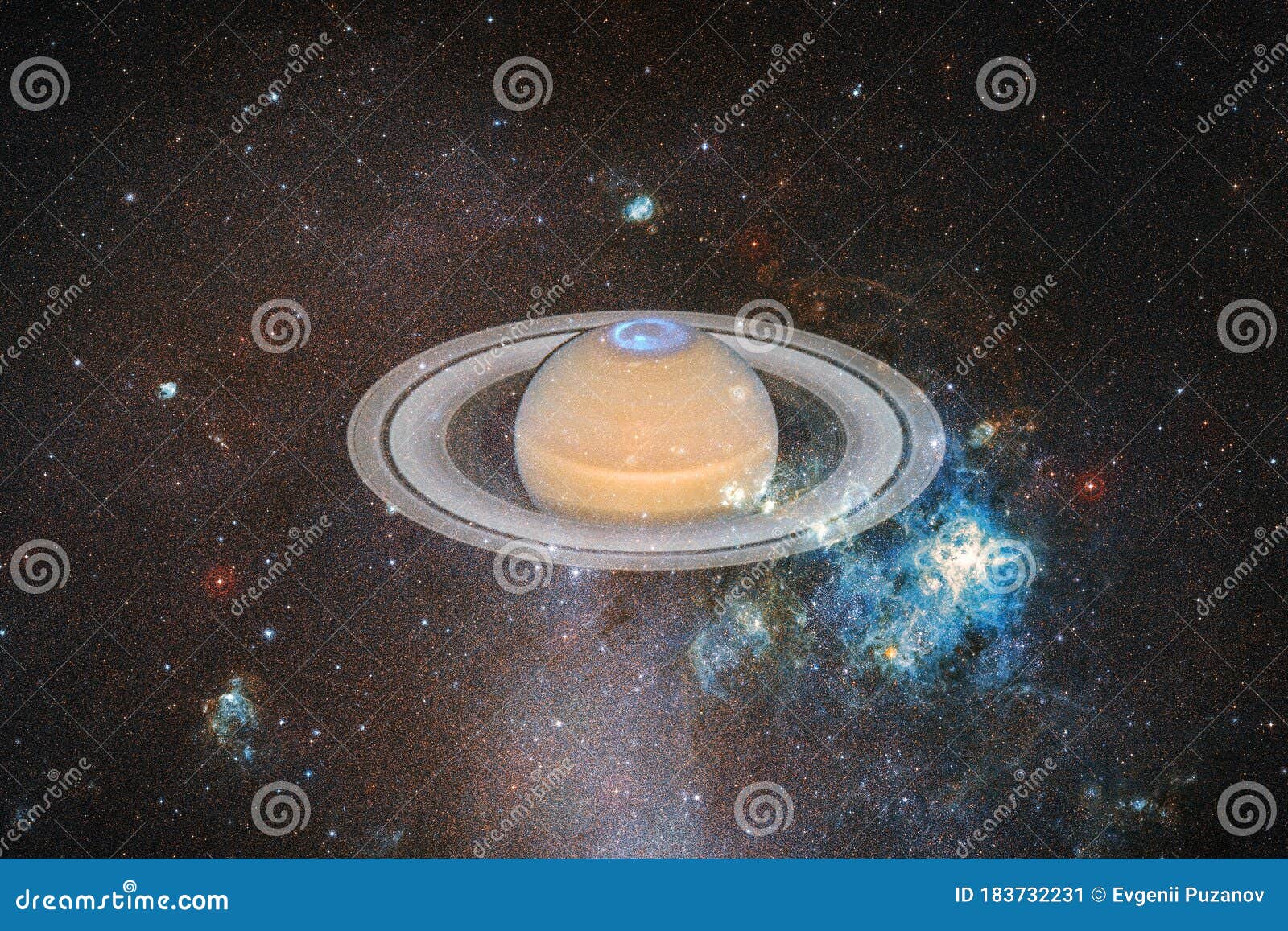 Planet Saturn. Solar System. Elements Of This Image Furnished By NASA ...