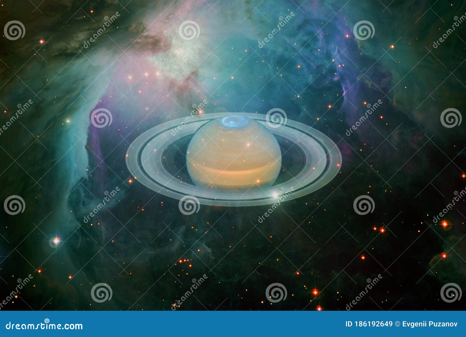 Planet Saturn. Solar System. Elements of this Image Furnished by NASA ...