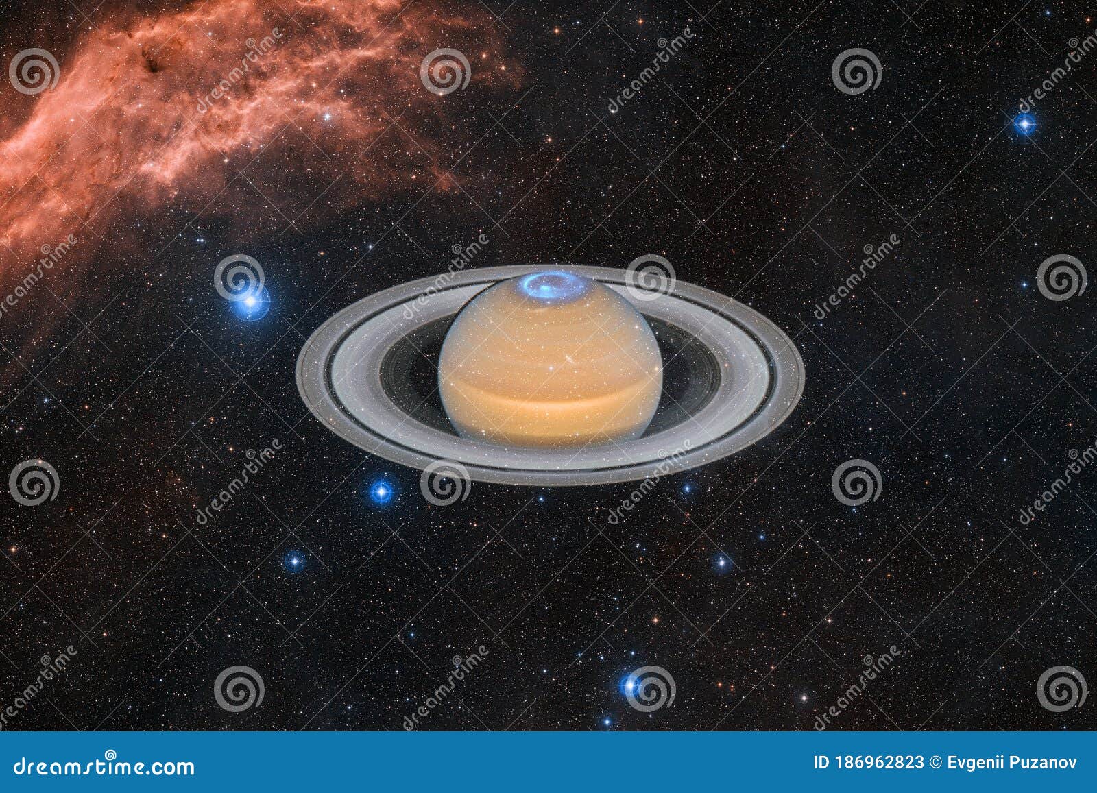 Planet Saturn. Solar System. Elements of this Image Furnished by NASA ...