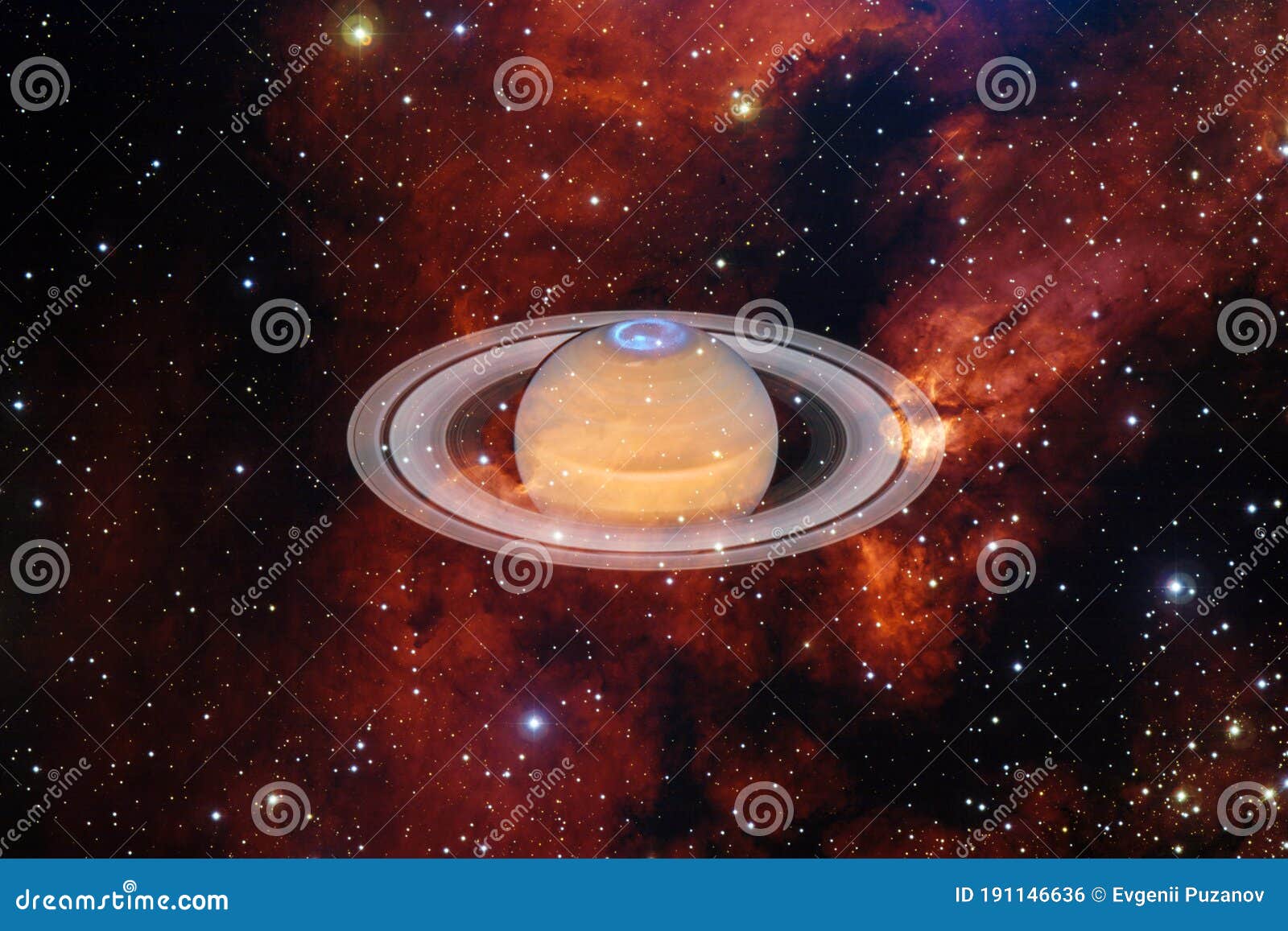 Planet Saturn. Solar System. Elements of this Image Furnished by NASA ...