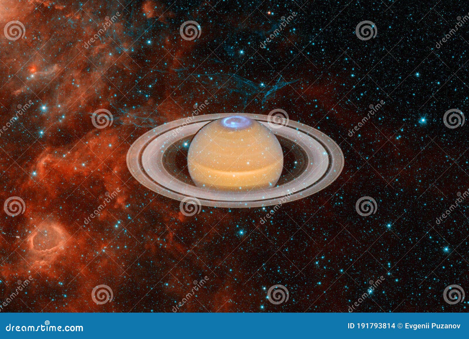 Planet Saturn. Solar System. Elements of this Image Furnished by NASA ...