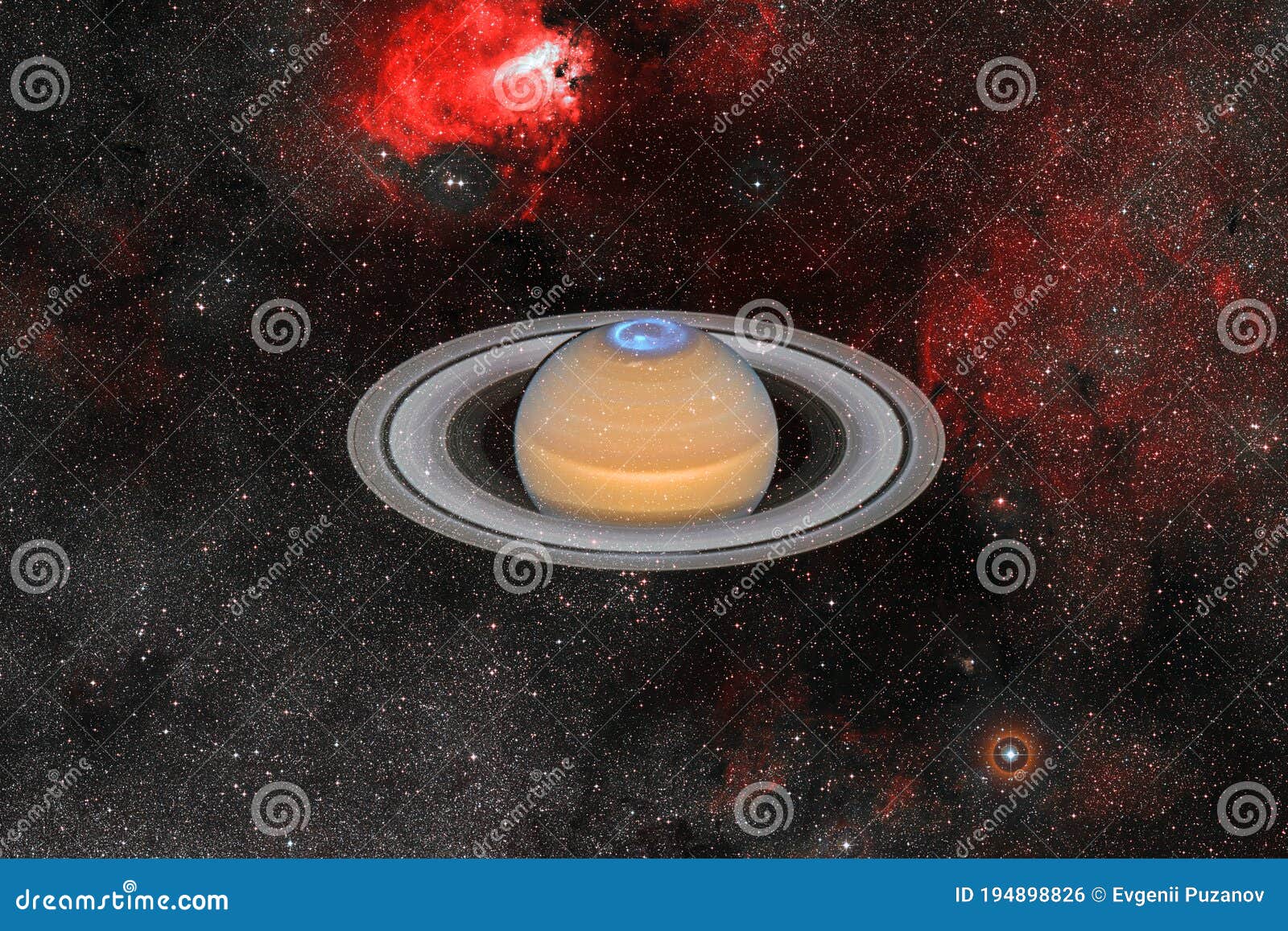 Planet Saturn. Solar System. Elements of this Image Furnished by NASA ...