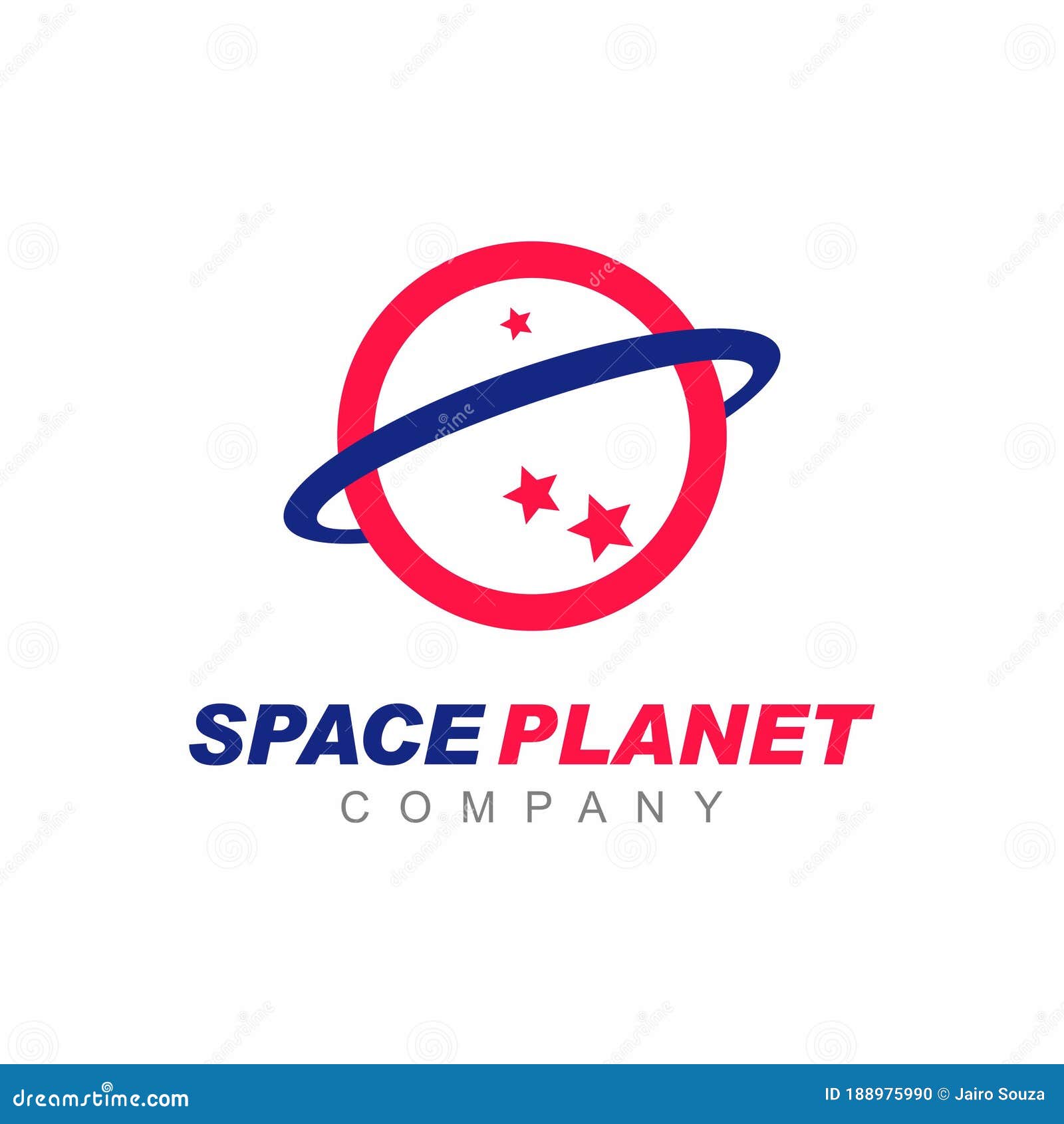 Planet Saturn Solar System Logo Vector Stock Vector - Illustration of ...