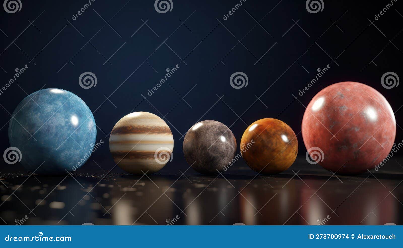 Planet-shaped Handmade Chocolates Stock Illustration - Illustration of ...