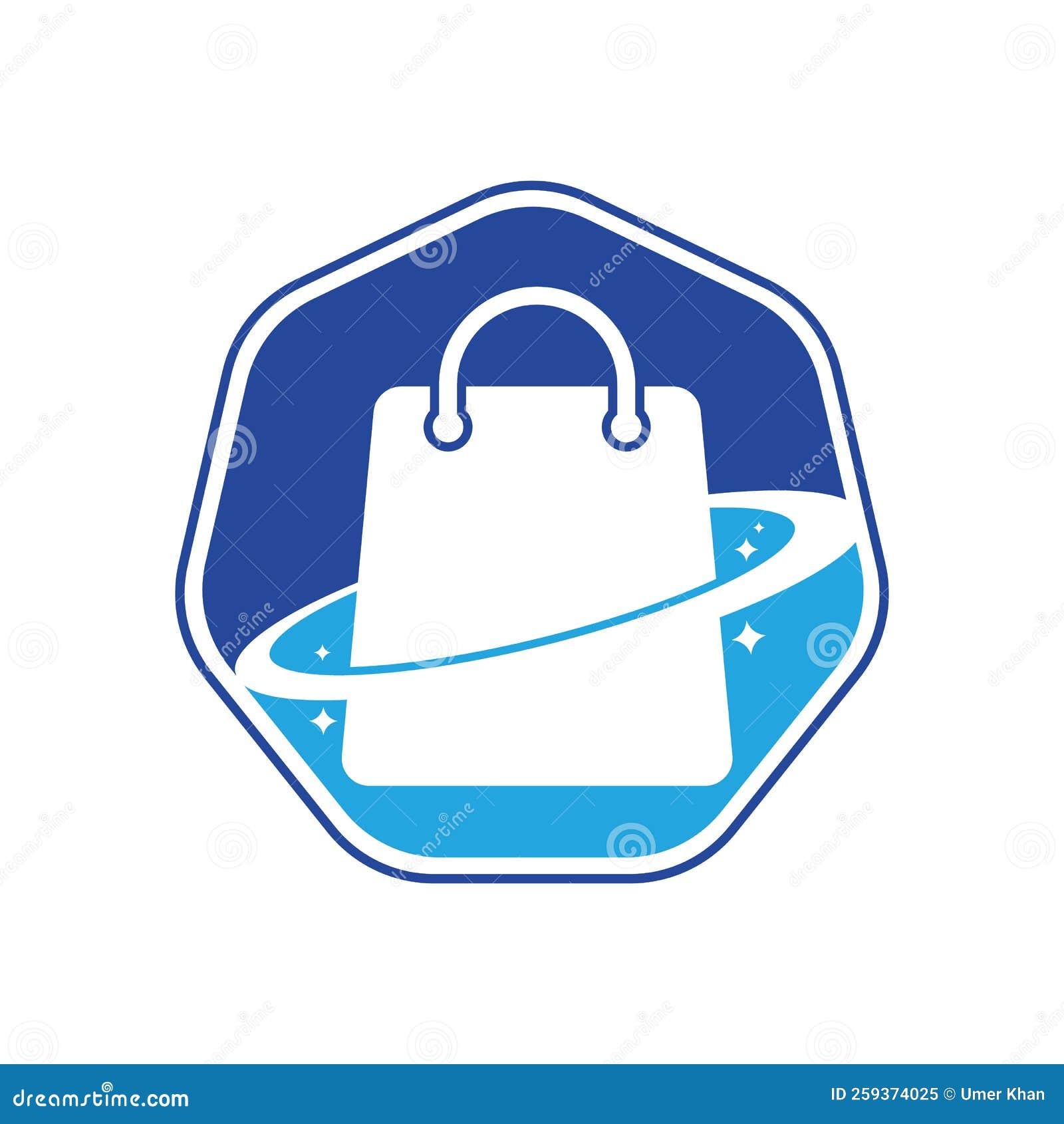 Planet Shop Logo Template Design. Stock Vector - Illustration of sale ...