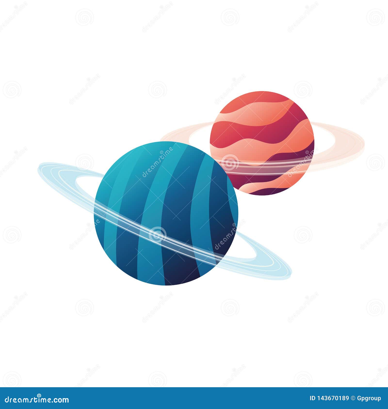 Planet of the Solar System Isolated Icon Stock Vector - Illustration of ...