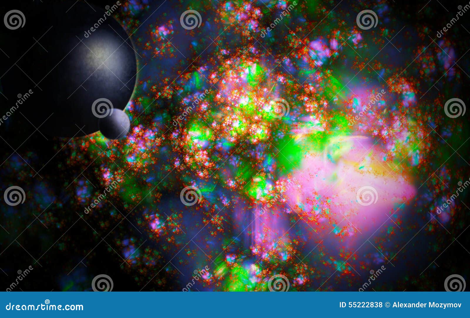 Planet in space stock photo. Image of planet, galaxygalactic - 55222838