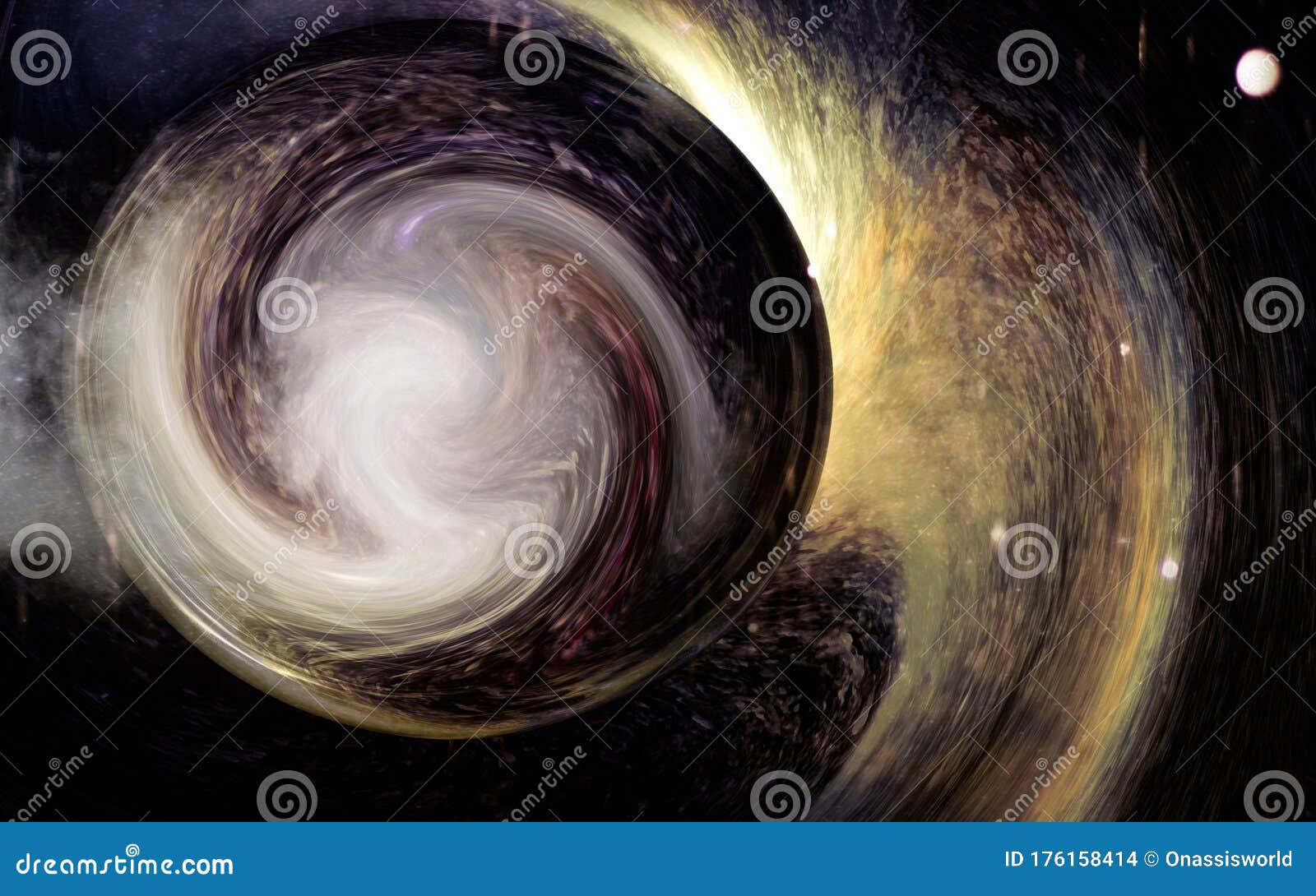 Planet in Space Being Born Abstract Stock Photo - Image of planet ...