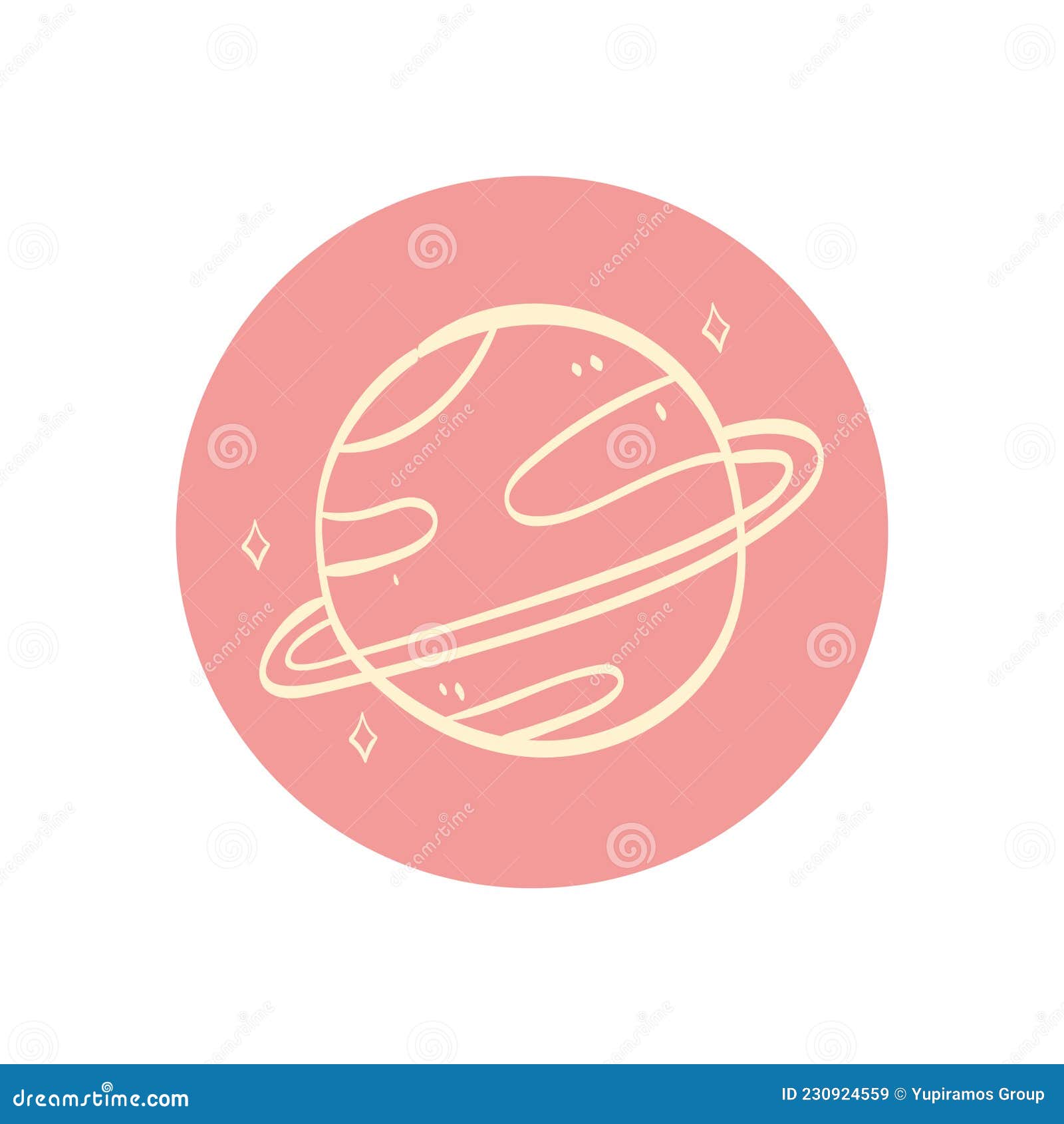 Planet space circle icon stock vector. Illustration of design - 230924559