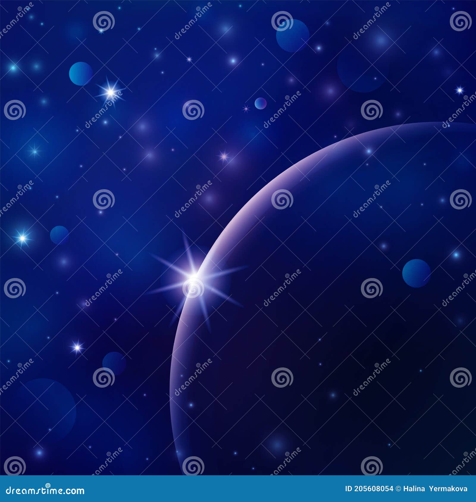 Cosmic Deep Dark Saturated Purple Shiny Background With Many Stars ...