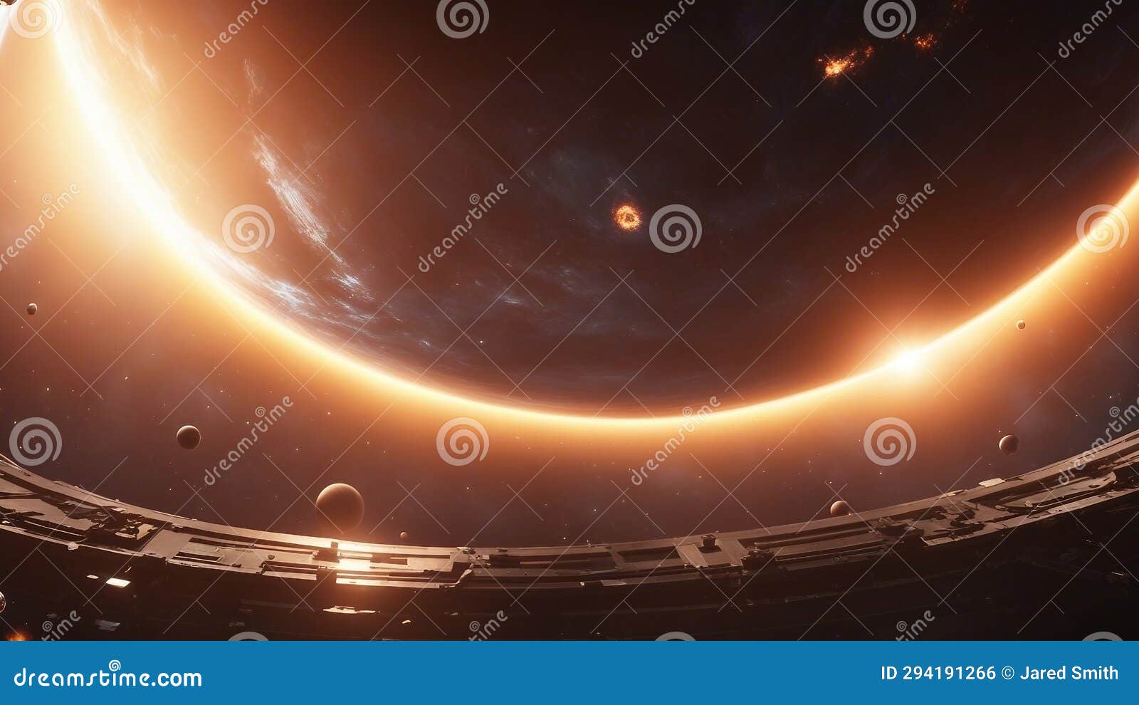 Planet in Space Near Exploding Sun, Exploding Sun, Inside of an Alien ...