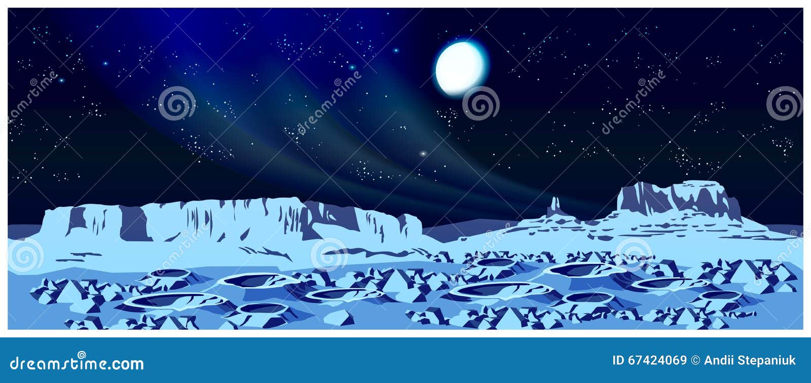 Planet Surface stock vector. Illustration of outer, nature - 67424069