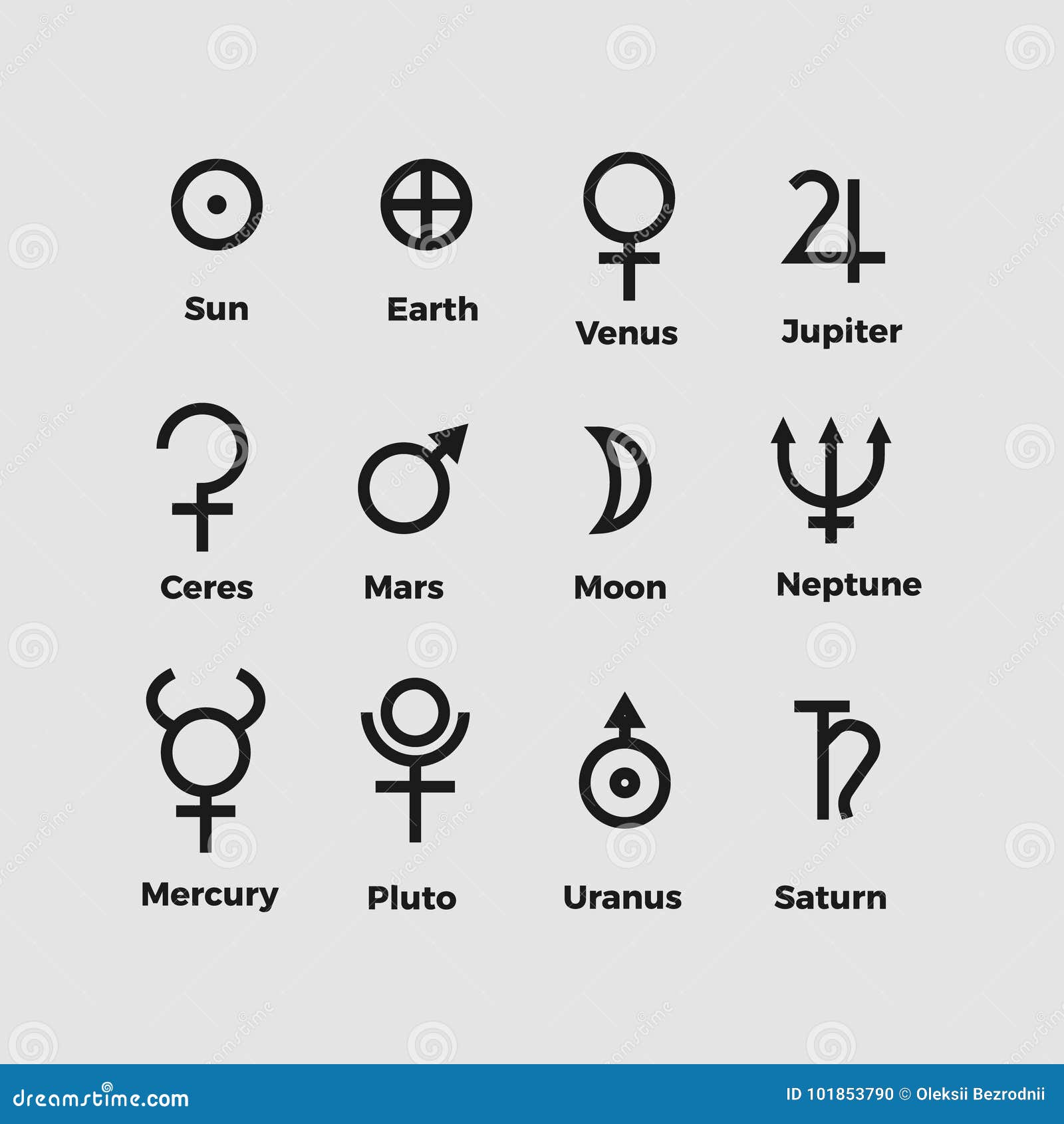 Planet Symbols Royalty-Free Stock Image | CartoonDealer.com #79940644